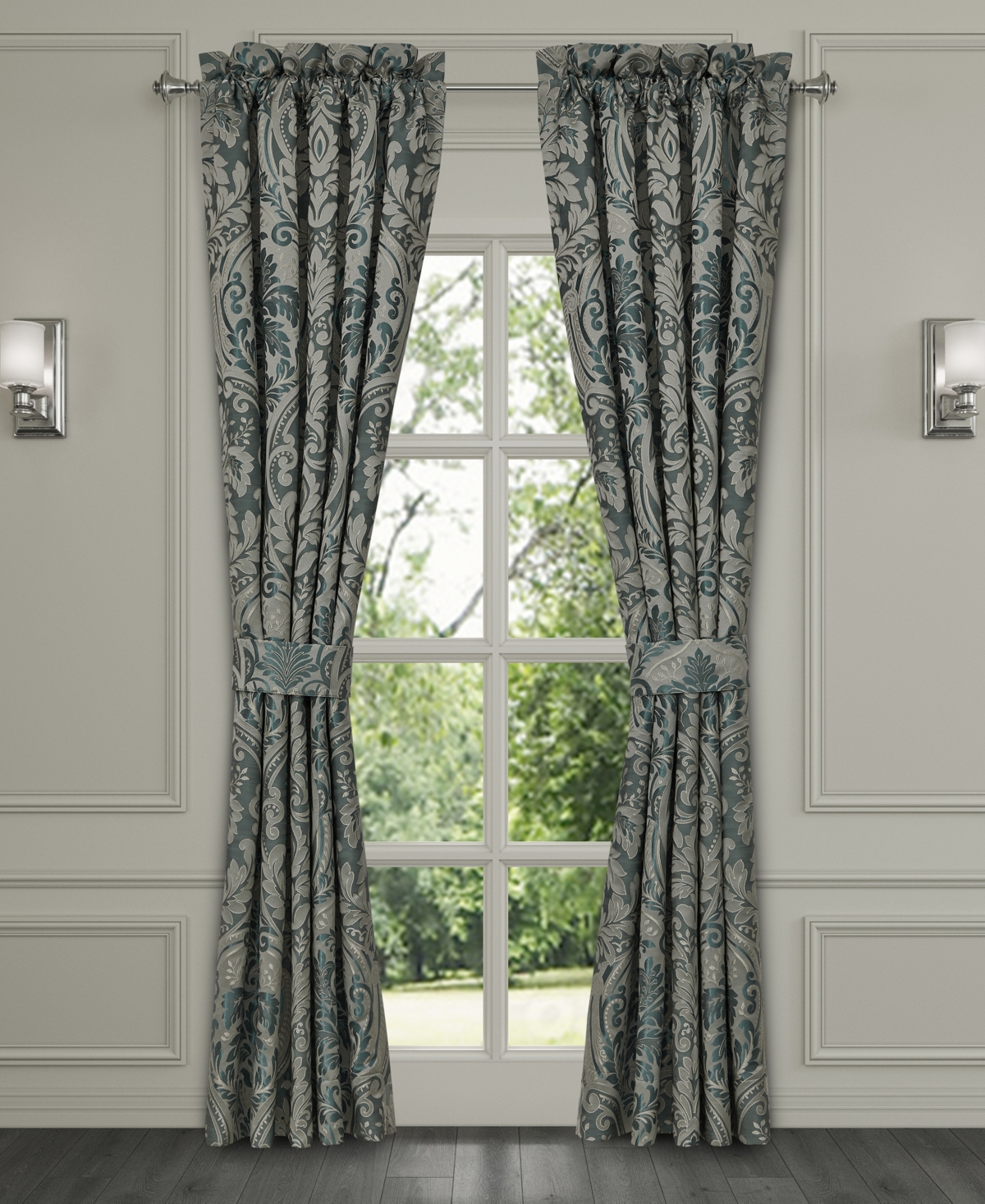 Click here for J Queen New York Renata Floral Window Panel Pair... prices