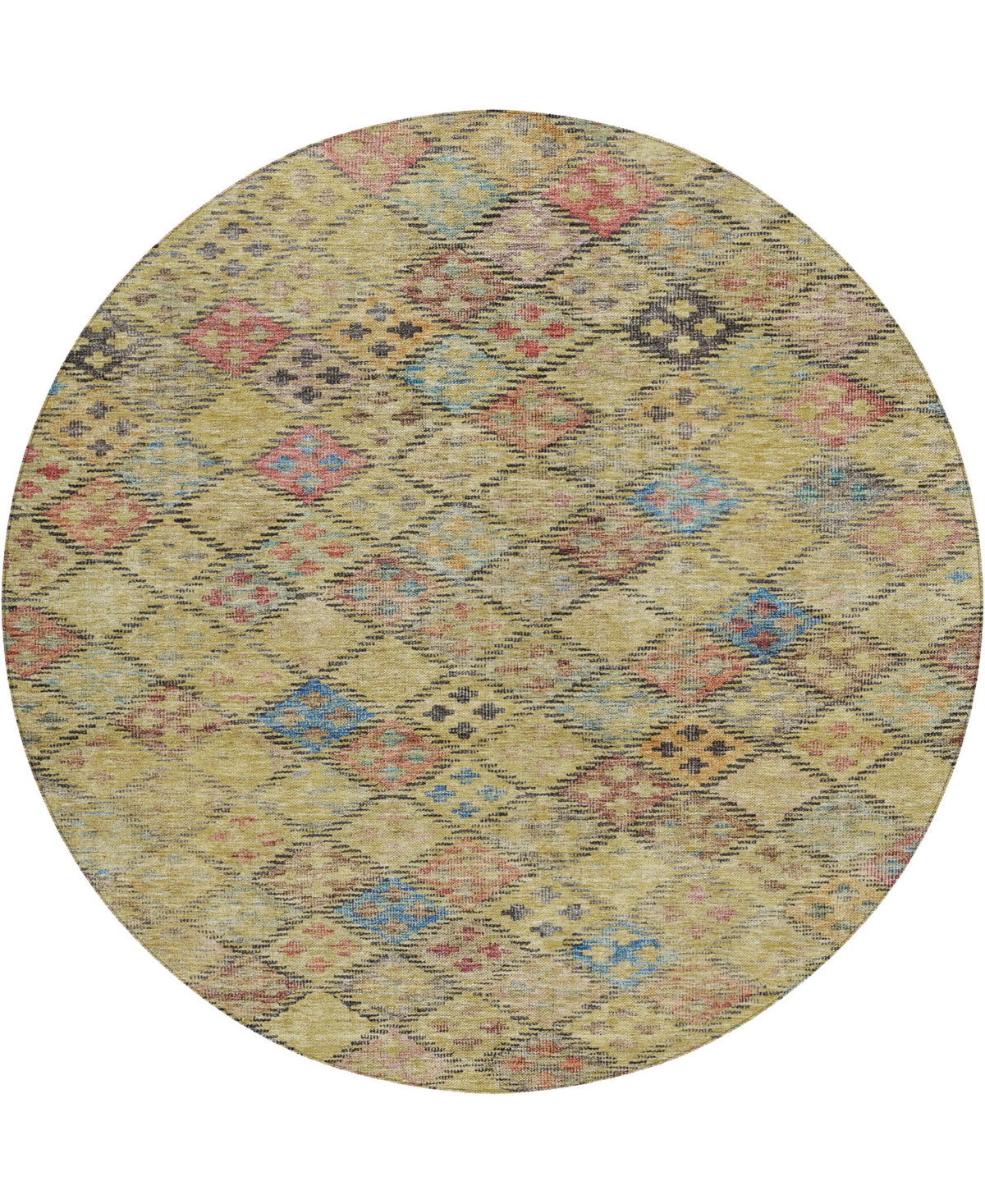 Click here for Dalyn Solace SL6 8x8 Round Area Rug - Gold prices