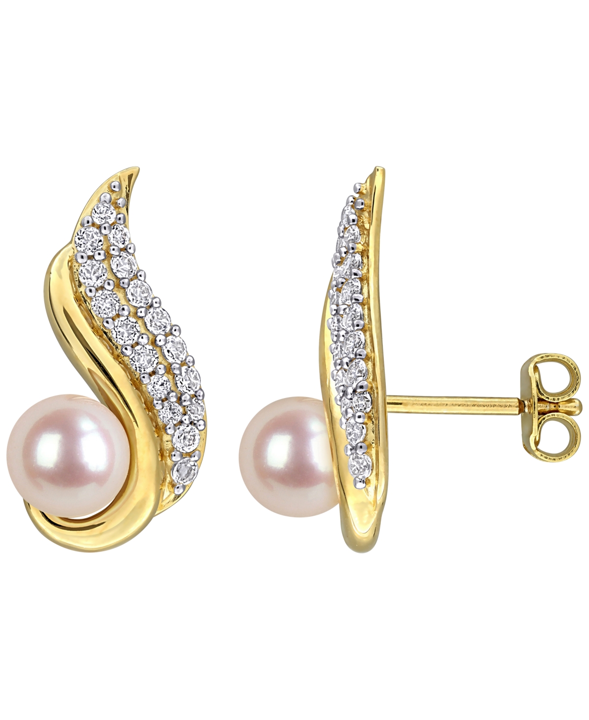 Click here for Macys Cultured Freshwater Pearl (6-6.5mm) & White... prices