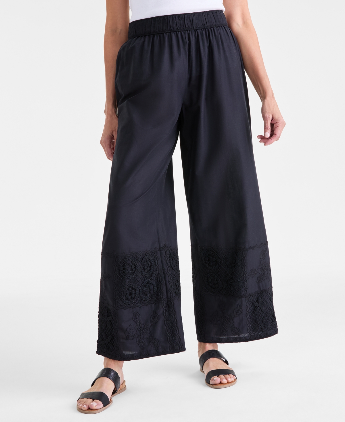 Click here for Style & Co Plus Size Patchwork Pull-On Pants - Dee... prices