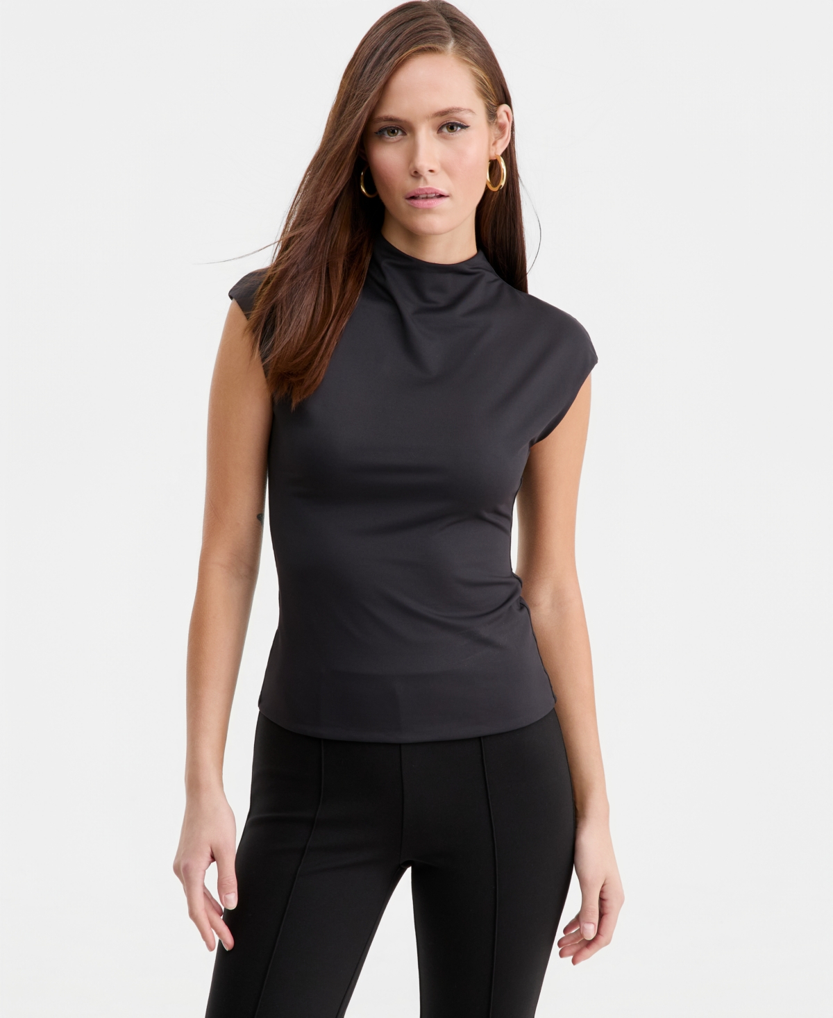 Click here for Bar Iii Womens Short-Sleeve Side-Ruched Top  Macys... prices