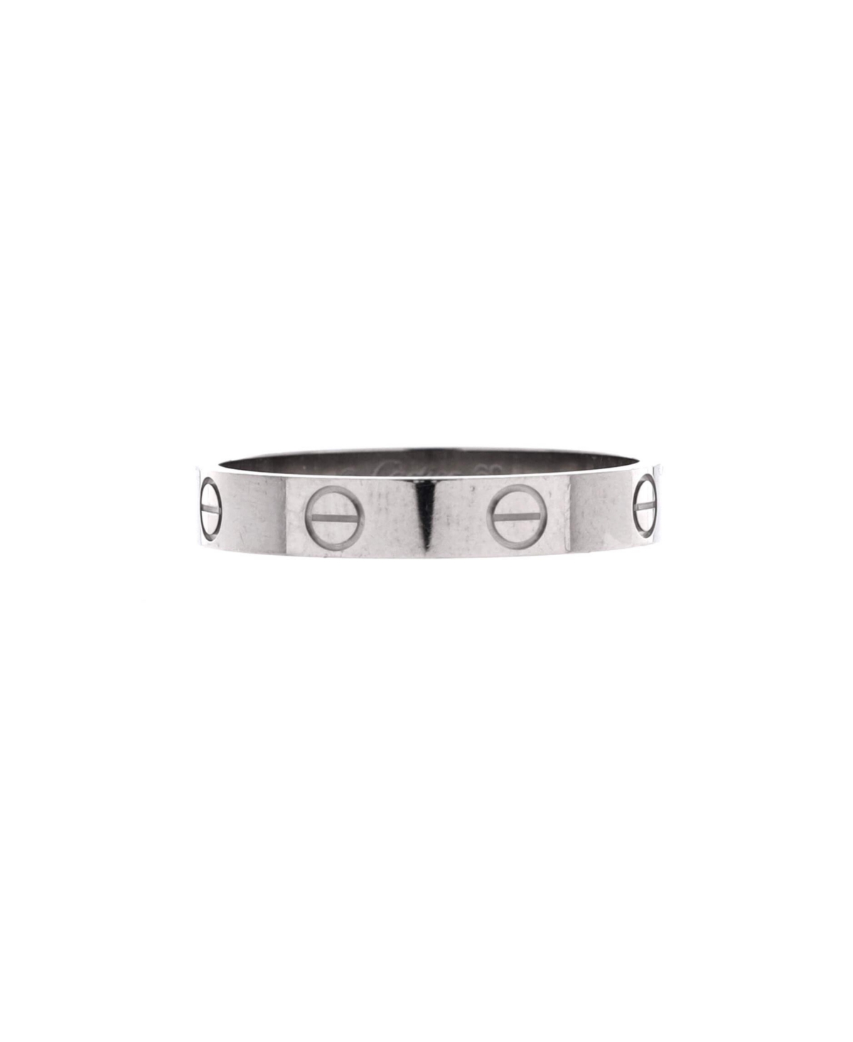 Click here for Pre-Owned Cartier Love Wedding Band Ring - 18k whi... prices