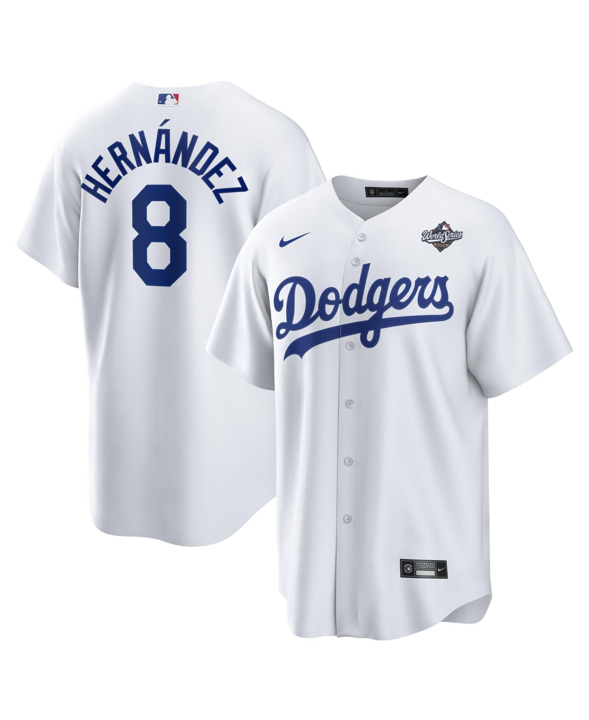 Click here for Nike Mens Enrique Hernandez White Los Angeles Dodg... prices
