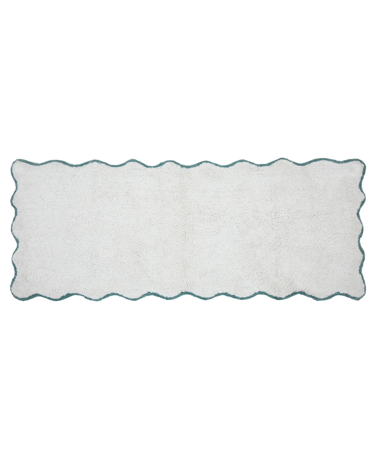 Click here for Vcny Home Scallop Cotton Bath Runner  24 x 60 - Aq... prices