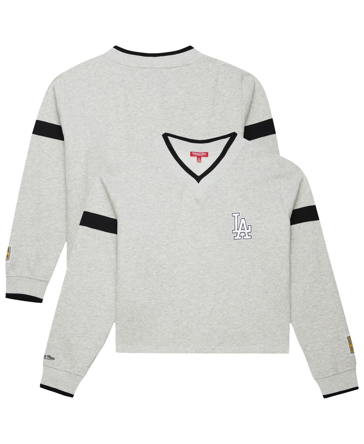 Click here for Mitchell & Ness Womens Heather Gray Los Angeles Do... prices