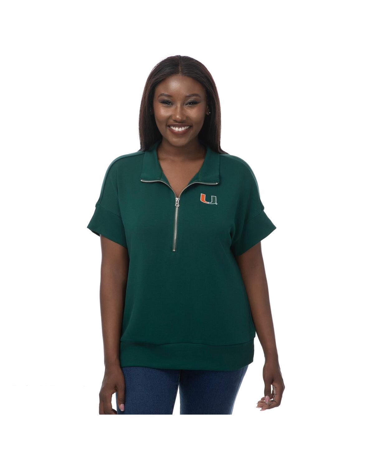 Click here for ZooZatz Womens Green Miami Hurricanes Tri-Blend Qu... prices
