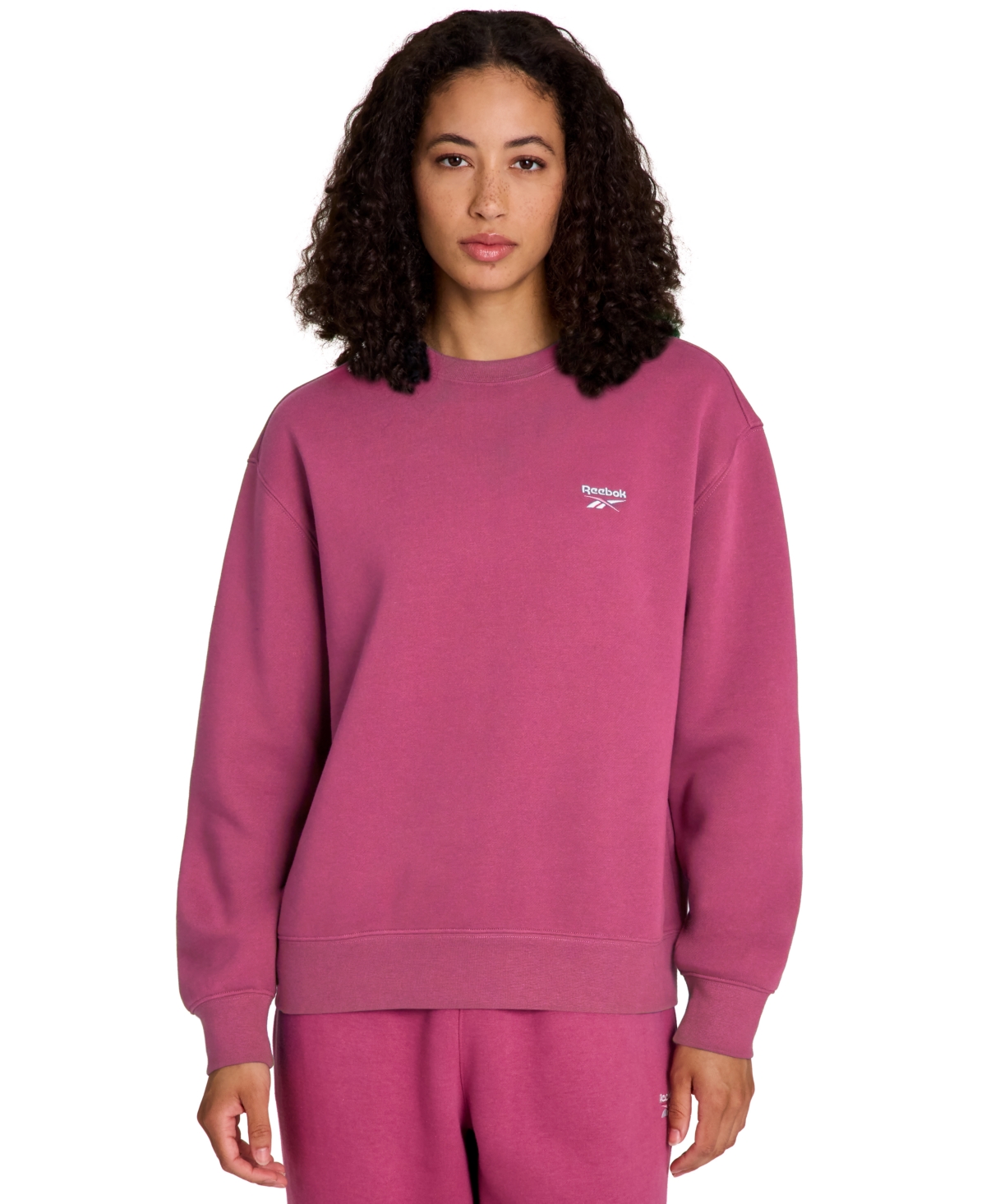 Reebok Womens Crewneck Top - Studio Pink