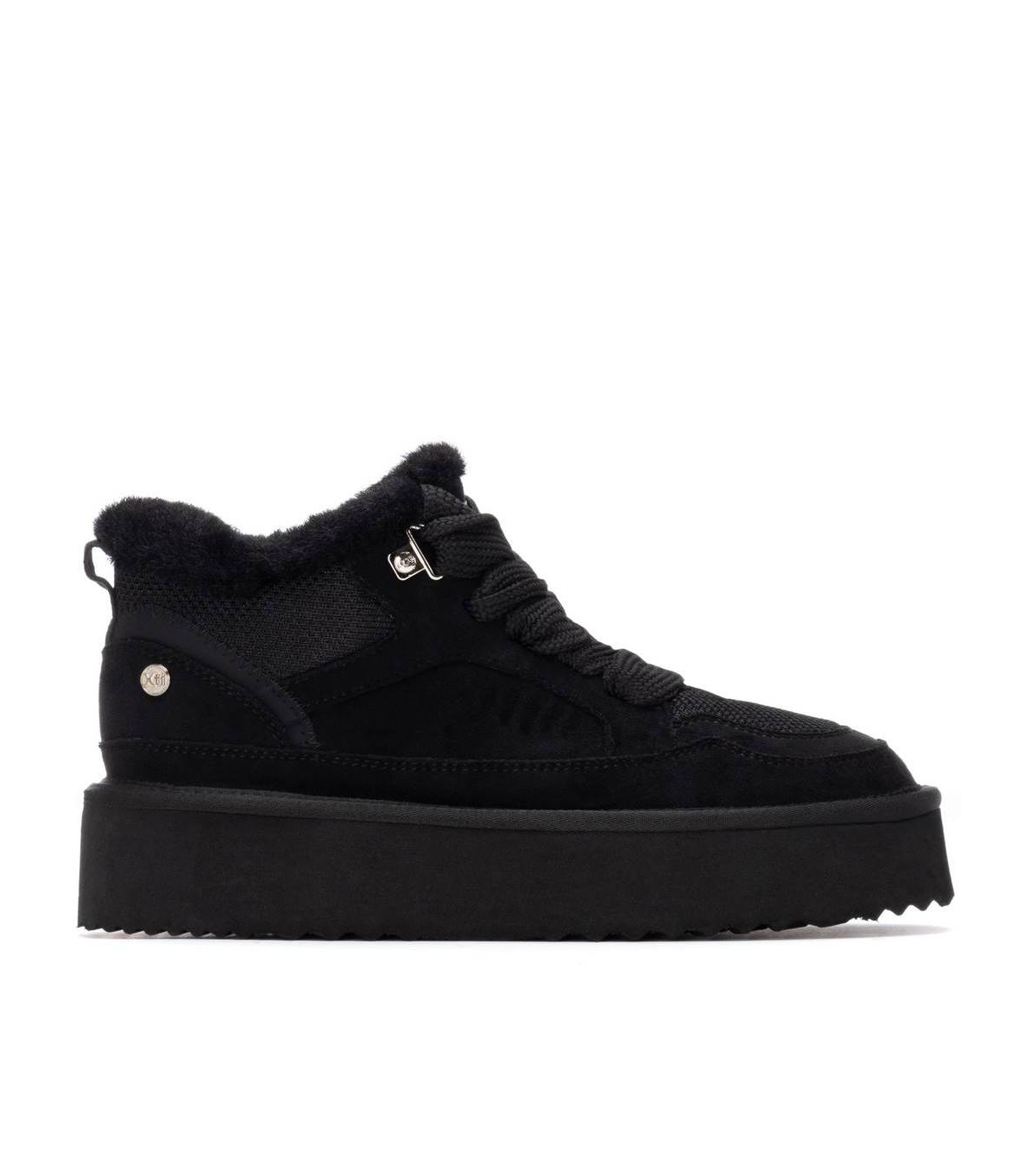 Click here for Womens Casual Suede High Top Sneakers By Xti - Bla... prices