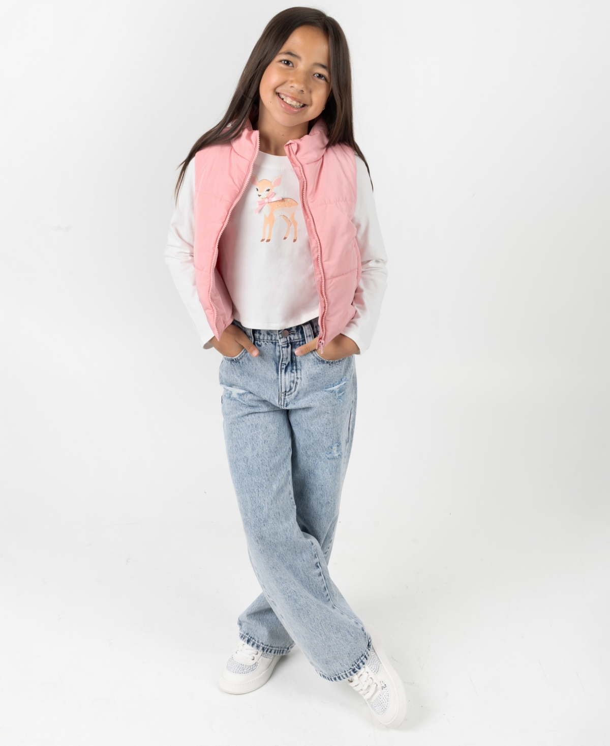 Click here for Rare Editions Girls 7-16 Puffer Vest  Graphic T-Sh... prices