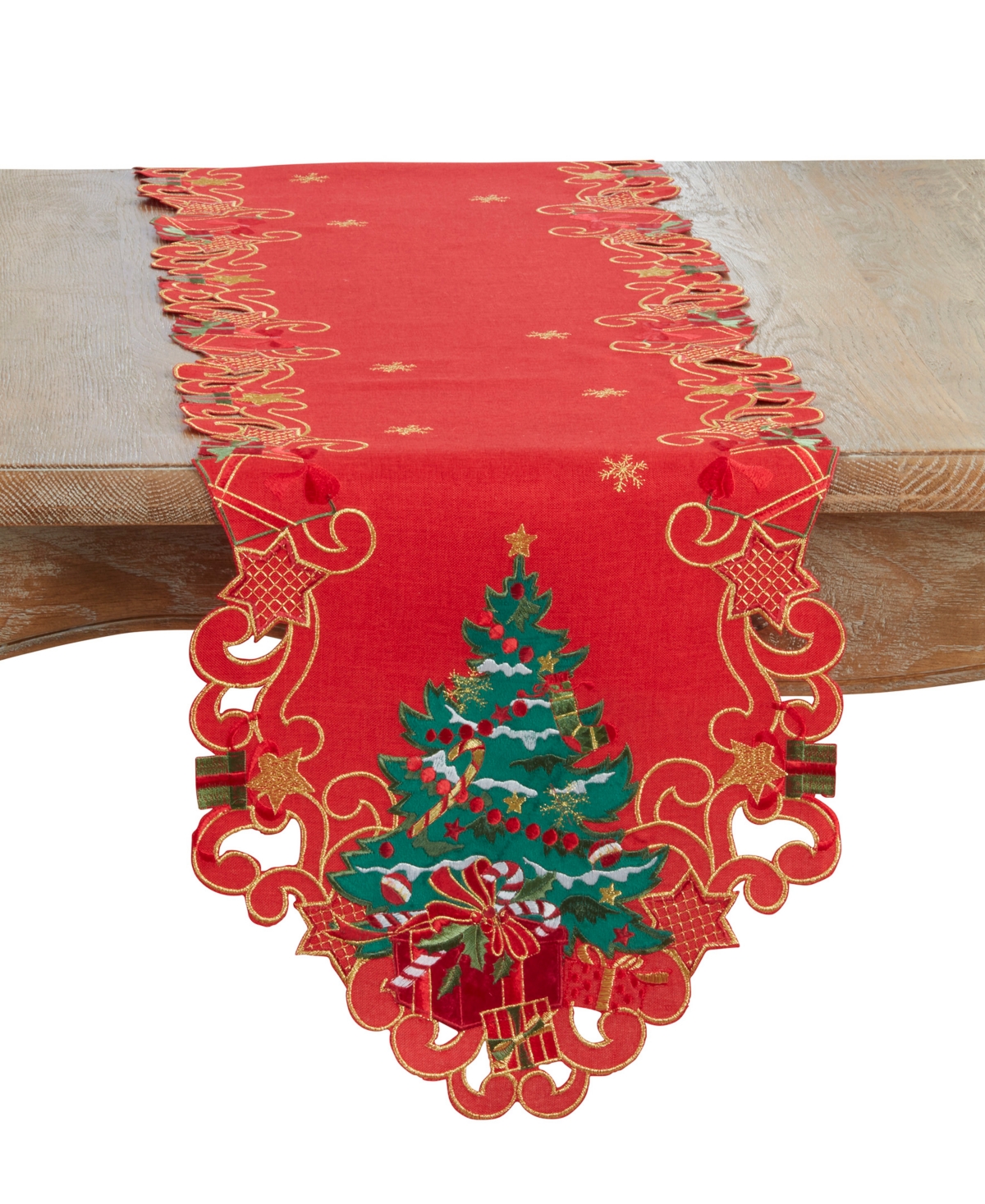 Click here for Saro Lifestyle Christmas Tree Table Runner  14 x 7... prices