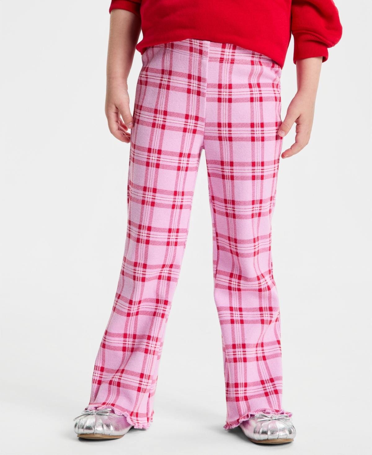 Click here for Epic Threads Toddler Girls Plaid Ribbed Leggings... prices