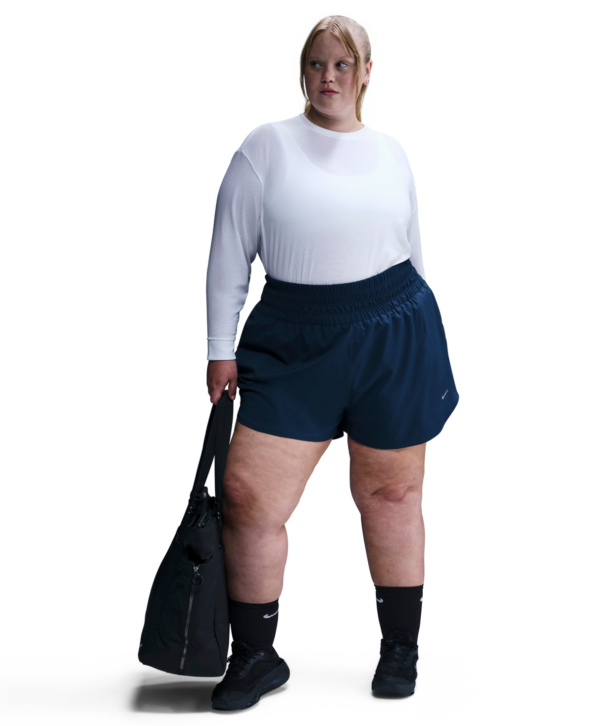 Click here for Nike Plus Size Dri-fit Long-Sleeve Top - White prices