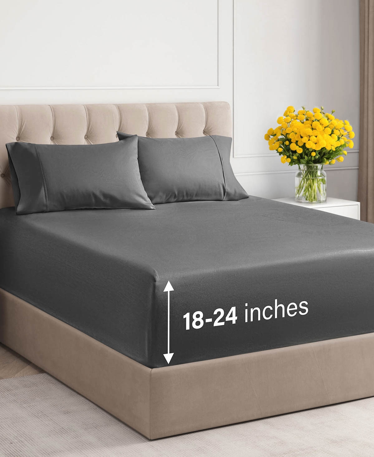 Click here for Cotton Sheet Set 18" - 24" Inch Extra De... prices