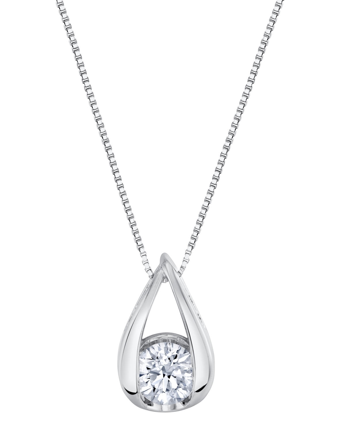 Click here for Sirena Lab Grown Diamond Pear Shape Pendant Neckla... prices