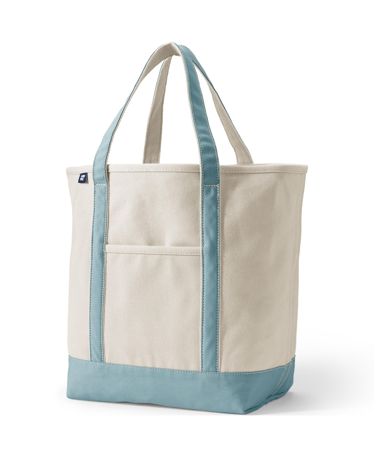 Click here for Lands End Large 5 Pocket Open Top Canvas Tote Bag... prices