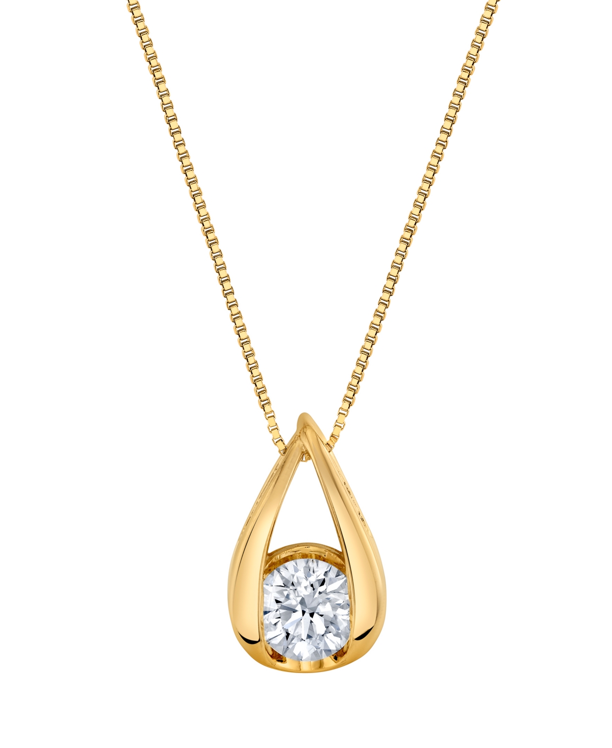 Click here for Sirena Lab Grown Diamond Pear Shape Pendant Neckla... prices