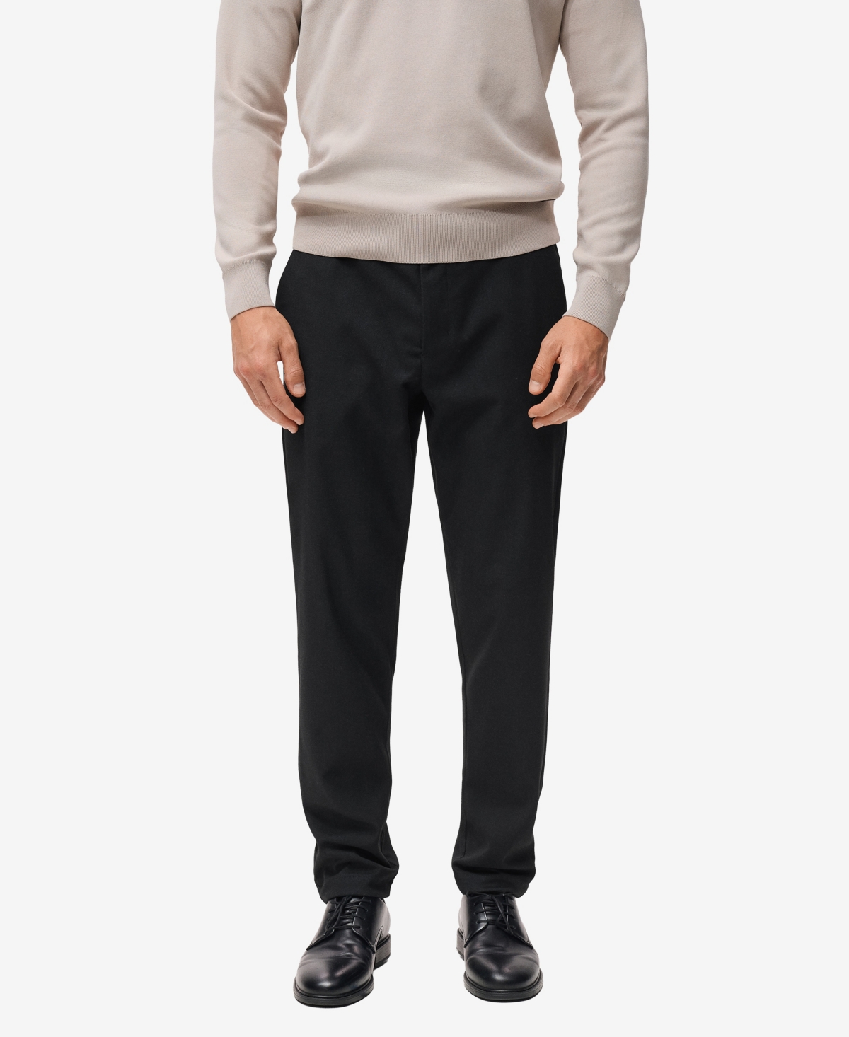 Click here for Mango Mens Slim-Fit Thermolite Pants - Navy prices