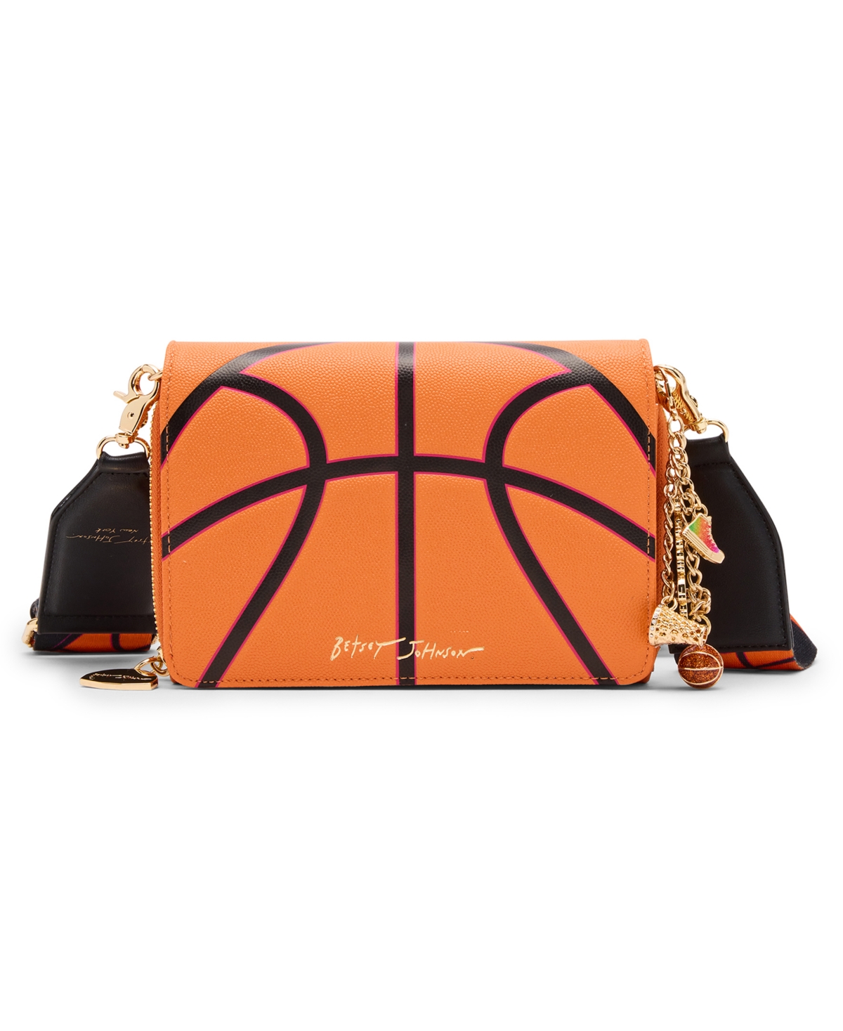 Click here for Betsey Johnson Game Time Wallet Crossbody - Orange prices