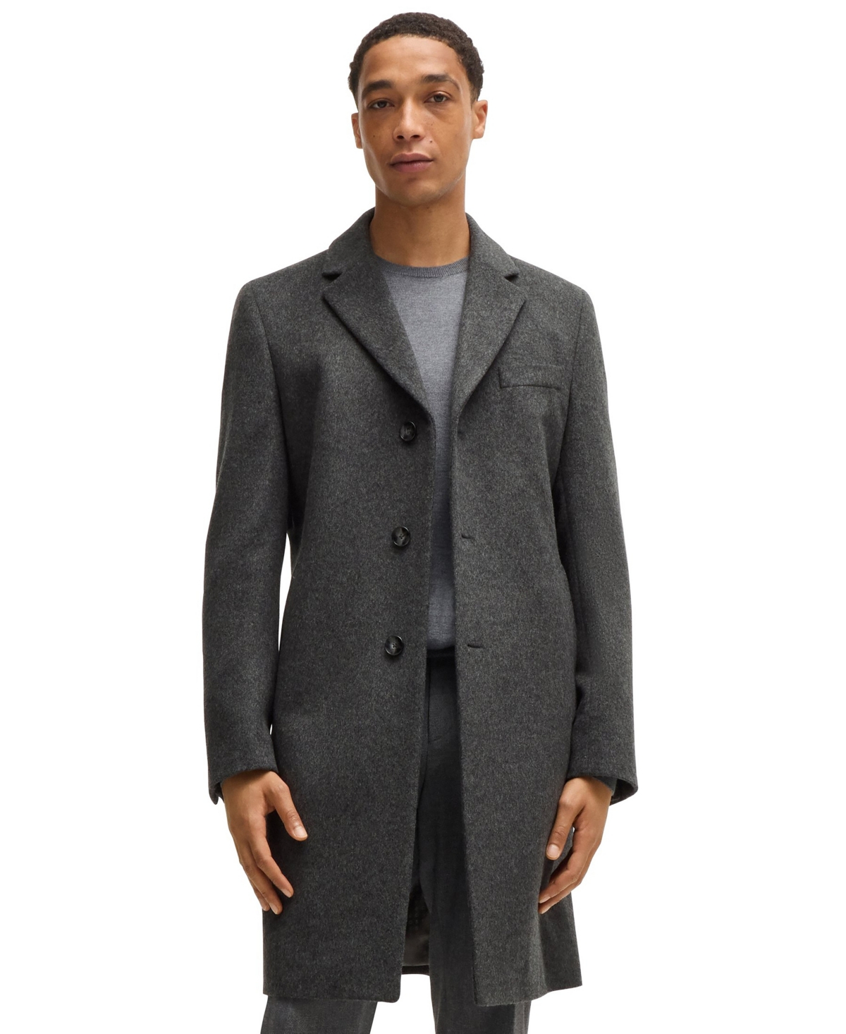 Click here for Boss by Hugo Boss Mens Virgin Wool Cashmere Slim-F... prices