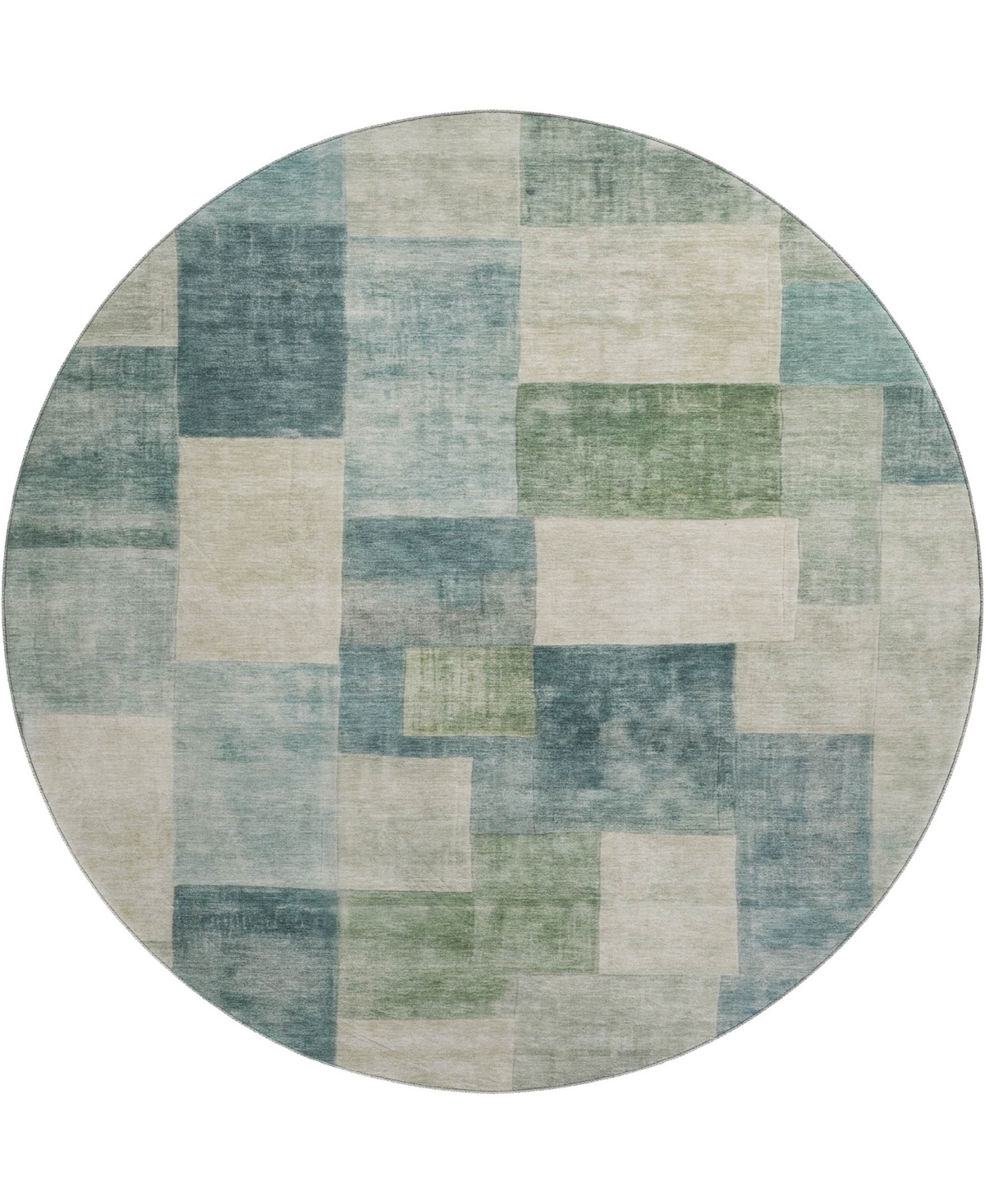 Click here for Dalyn Pacifica PA12 8x8 Round Area Rug - Green  Bl... prices
