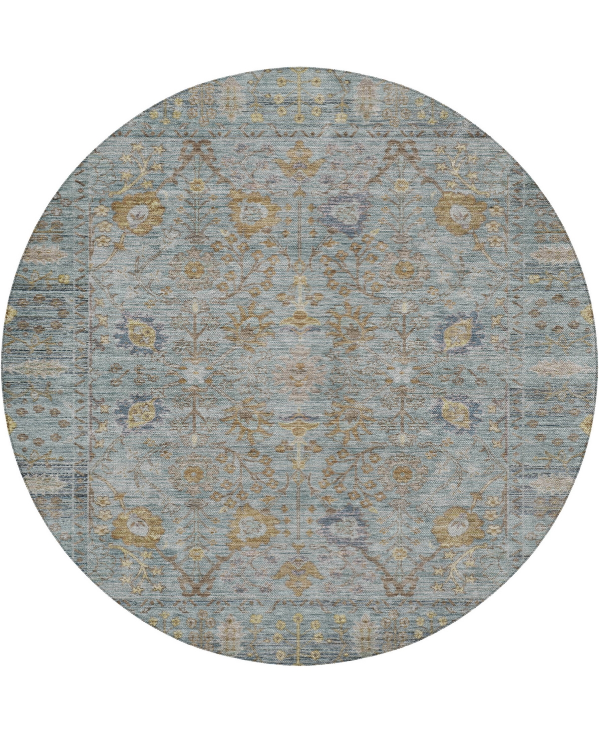 Click here for Dalyn Solace SL9 8x8 Round Area Rug - Turquoise prices