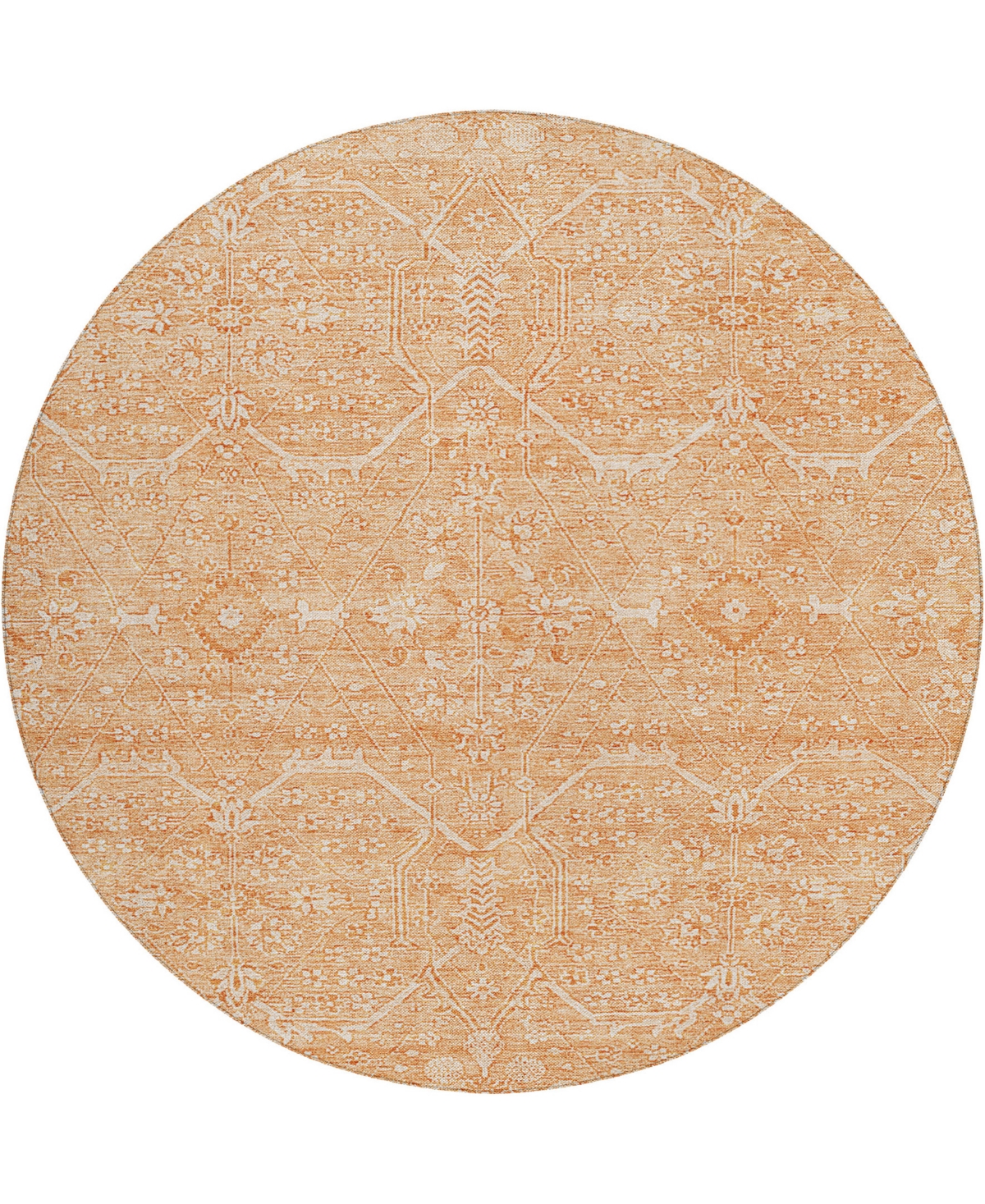 Click here for Dalyn Solace SL12 8x8 Round Area Rug - Orange prices