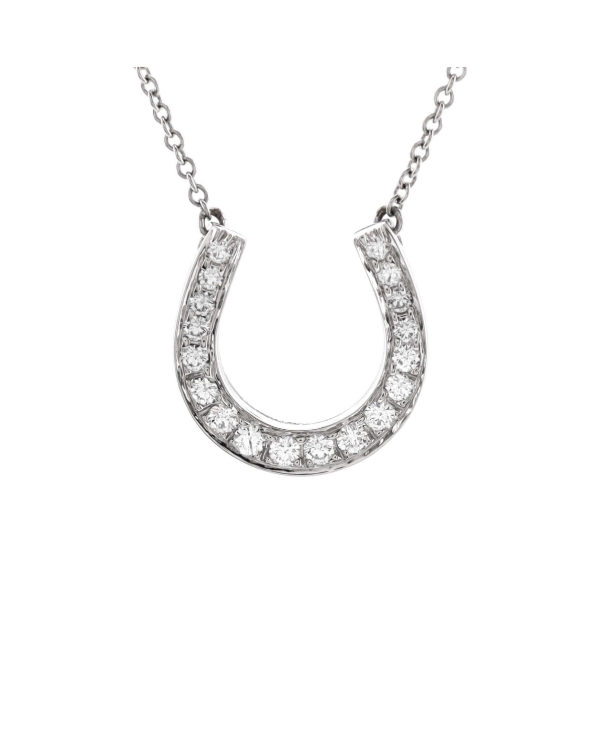 Click here for Pre-Owned Tiffany & Co Horseshoe Necklace - Platin... prices