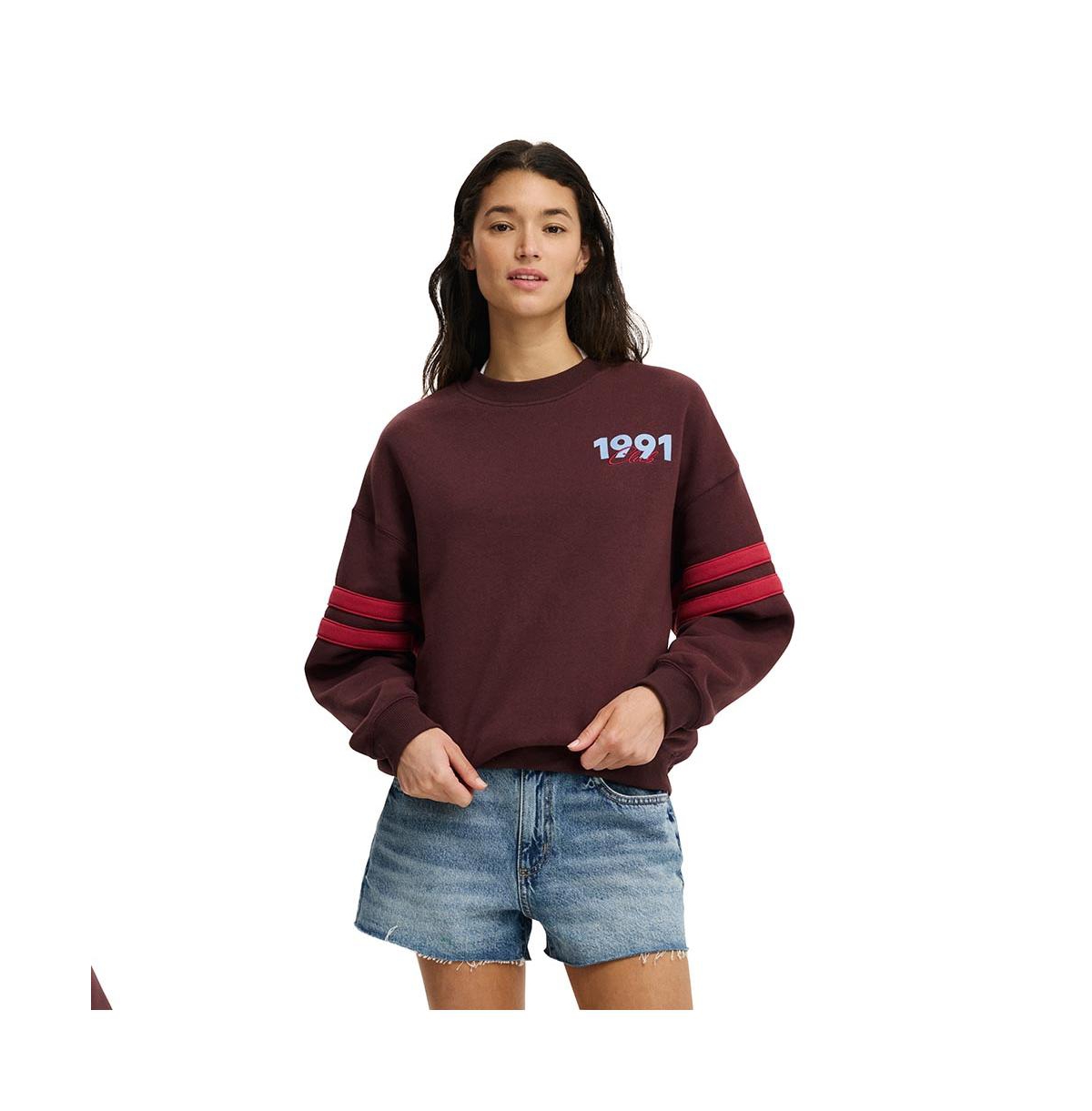 Click here for Cotton On Womens Graphic Crew Sweatshirt - 1991 cl... prices