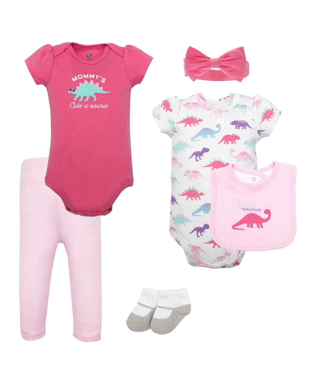 Click here for Hudson Baby Baby Girls Hudson Cotton Layette Set... prices