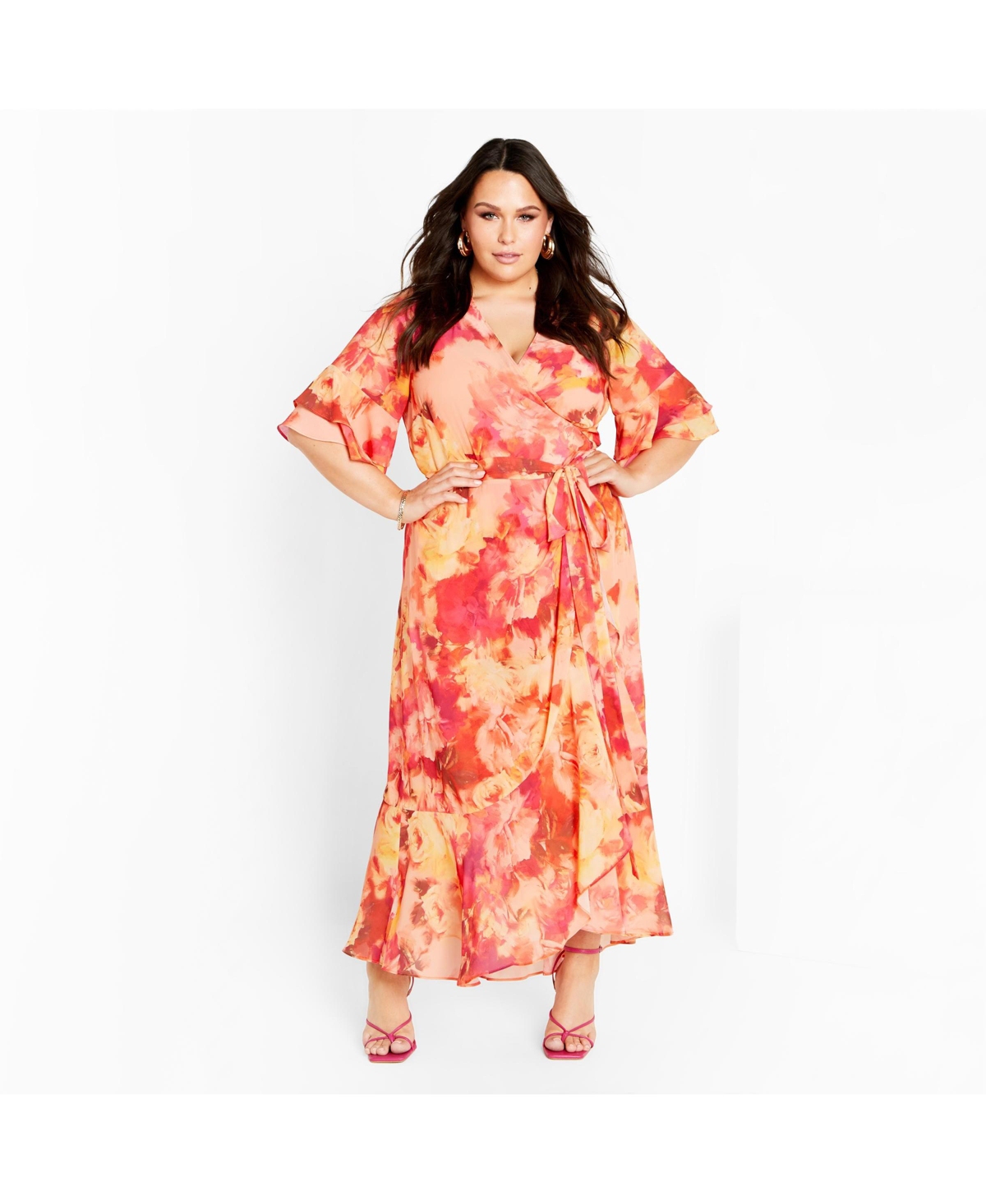 Click here for City Chic Womens Mischa Maxi Dress - Print prices