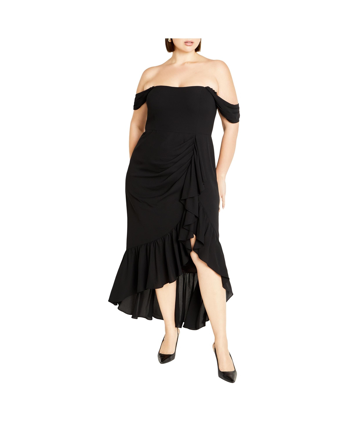 Click here for City Chic Womens Rosabella Maxi Dress - Black prices