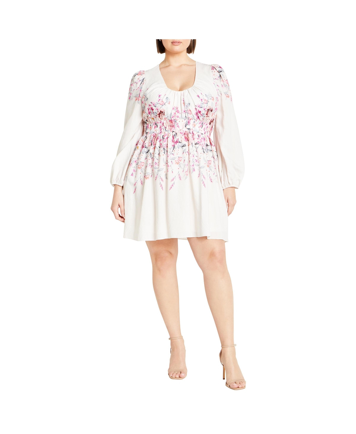 Click here for City Chic Womens Keyla Print Dress - Posie iry per... prices