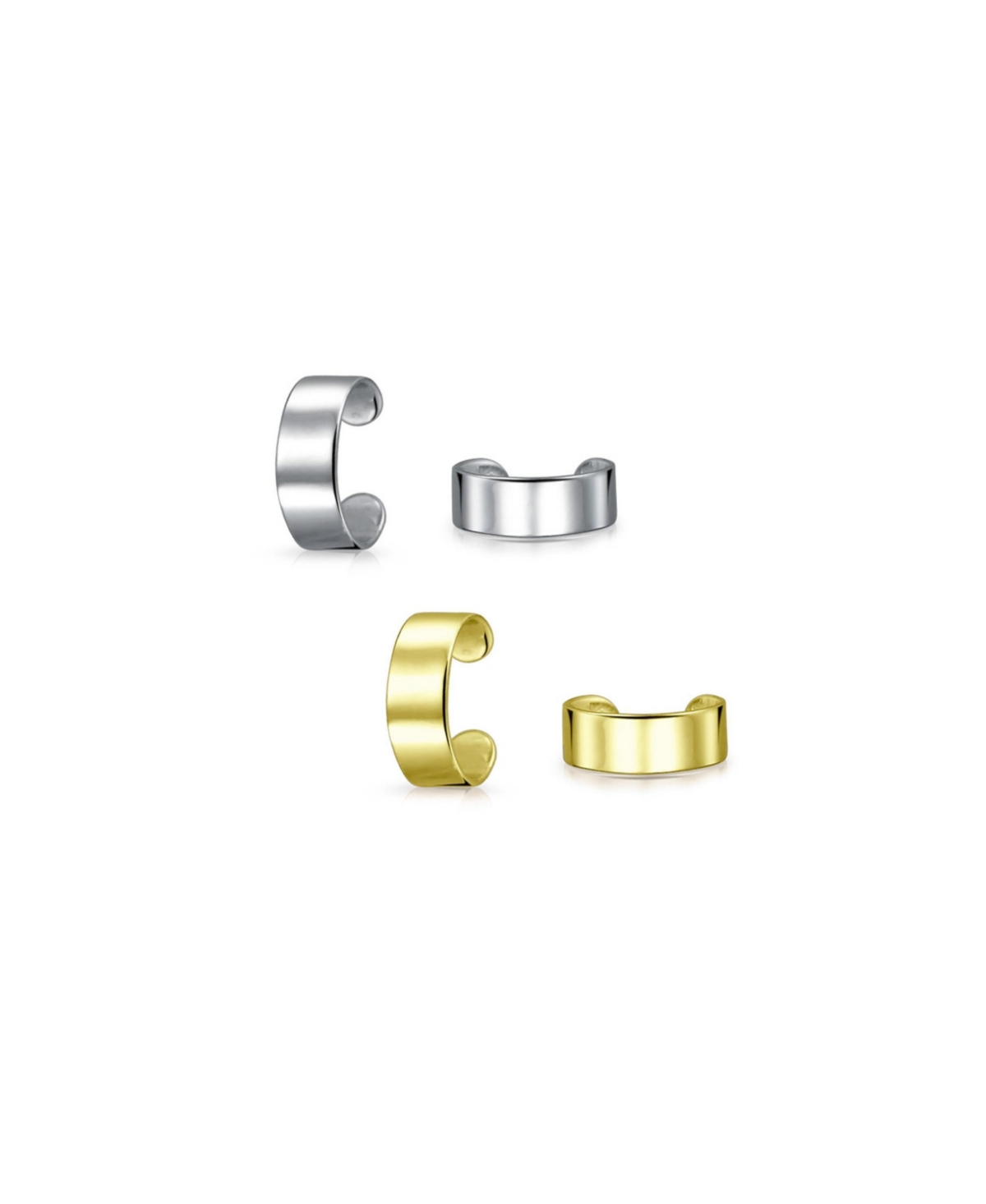 Click here for Bling Jewelry Set of 2 Geometric Ear Cuff Cartilag... prices