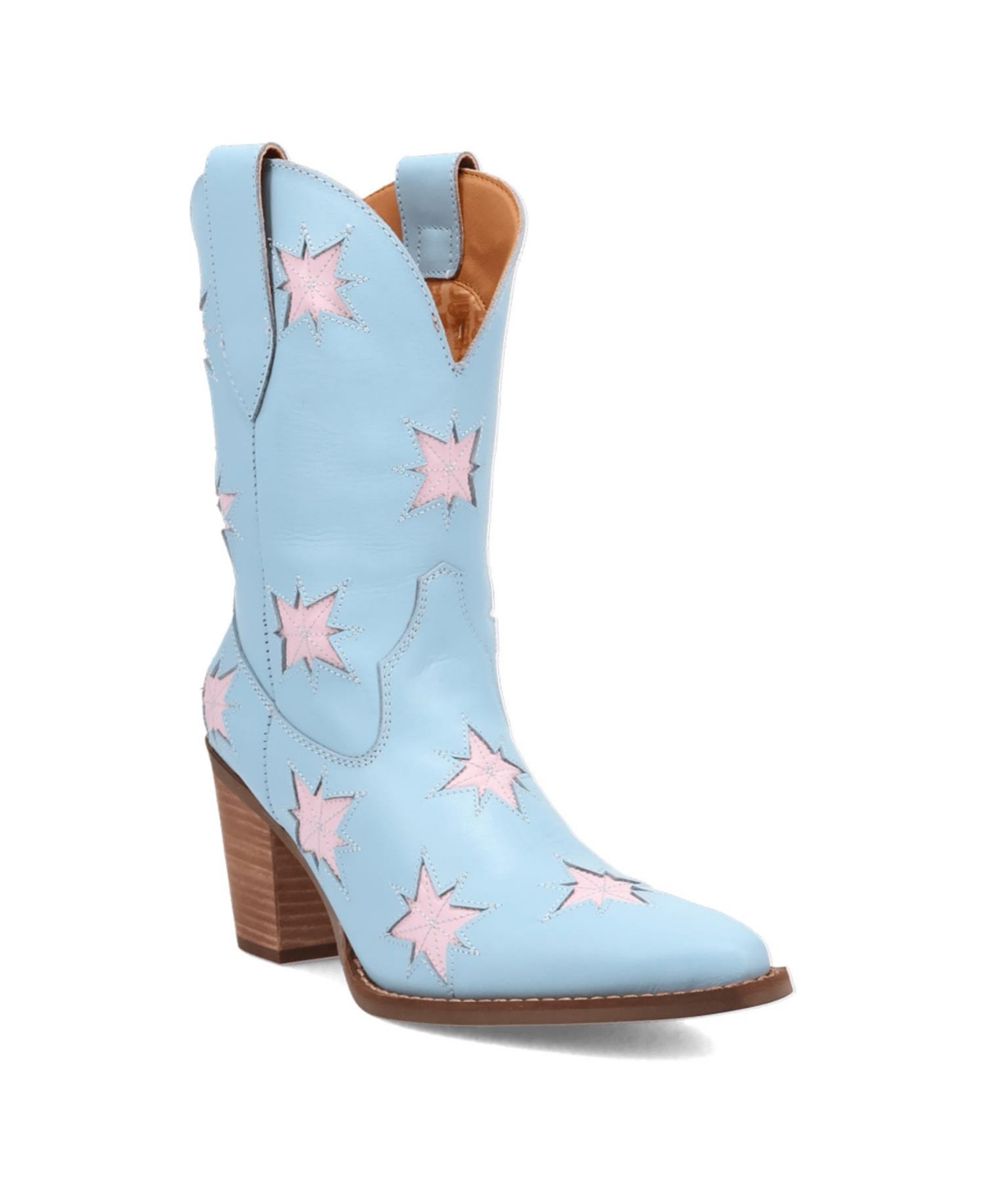 Click here for Dingo Womens Starburst Leather Boot - Blue prices
