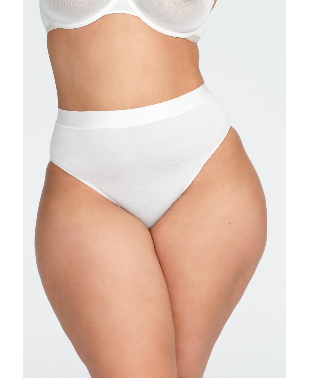 Click here for Cuup Plus Size the Bikini - Modal Panties - Salt prices