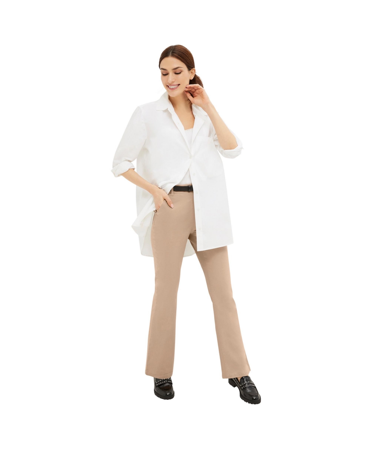 Click here for ellos Womens Classic Stretch Chino - New khaki prices