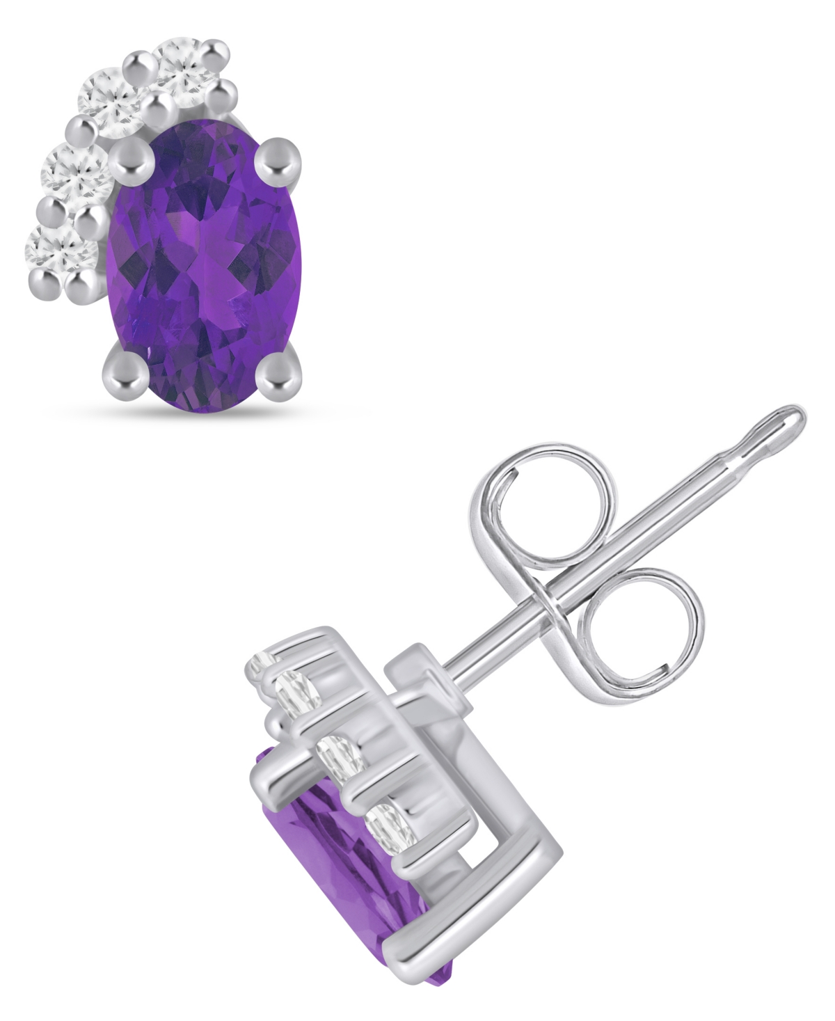 Click here for Macys Gemstone and Diamond Earrings (1/10 ct. t.w.... prices