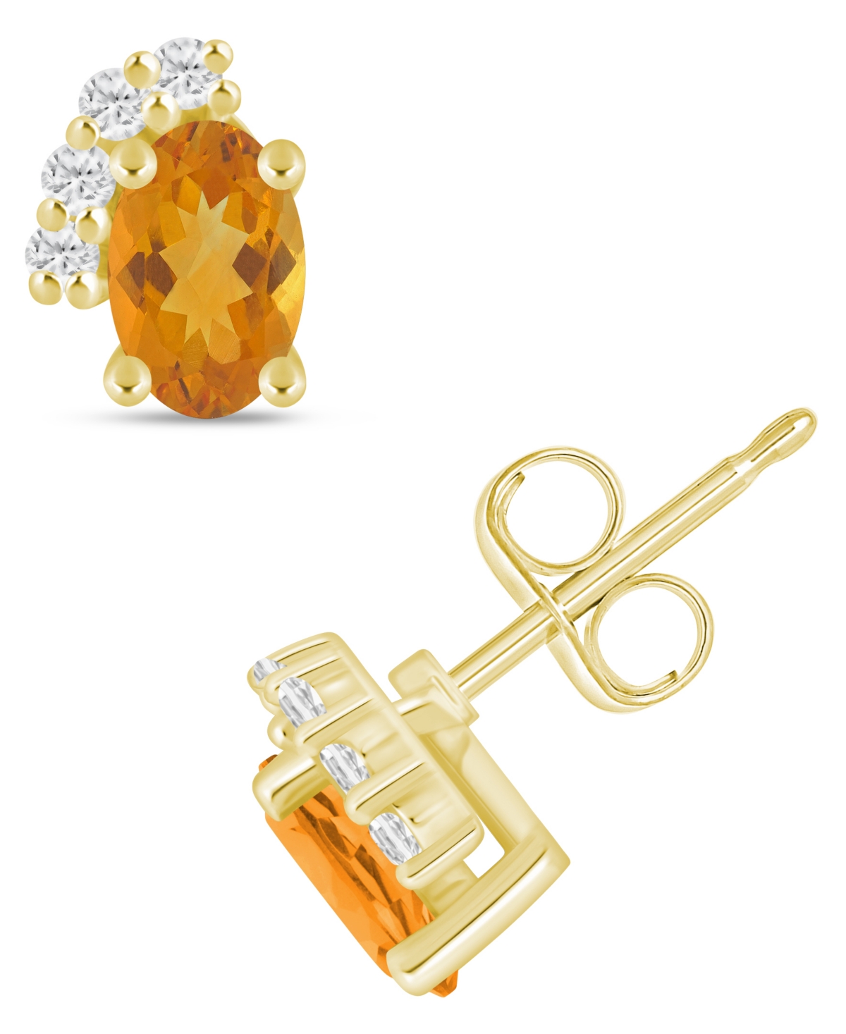 Click here for Macys Gemstone and Diamond Earrings (1/10 ct. t.w.... prices