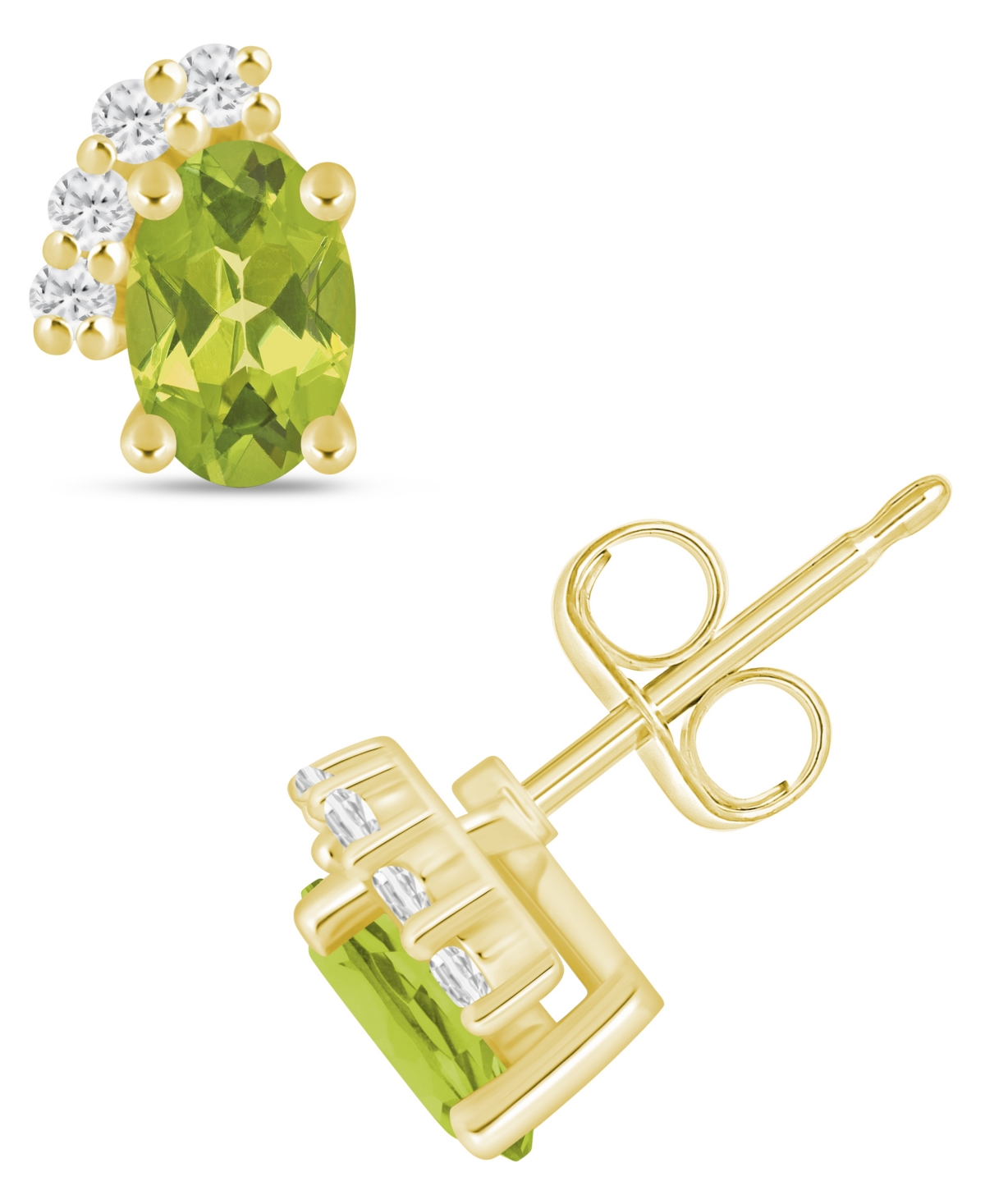 Click here for Macys Gemstone and Diamond Earrings (1/10 ct. t.w.... prices