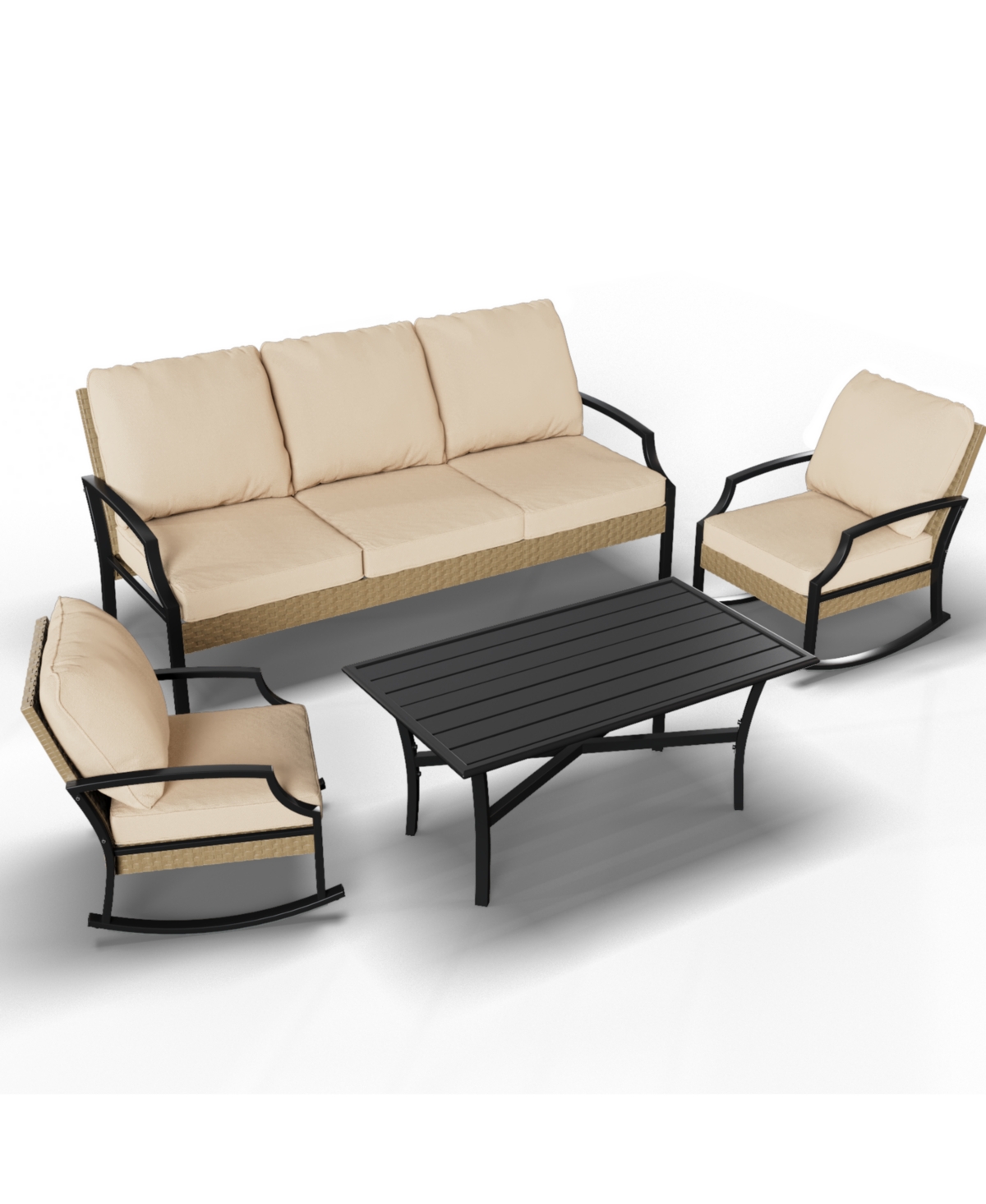 Click here for Aecojoy Outdoor Patio Furniture Set with Rocking C... prices