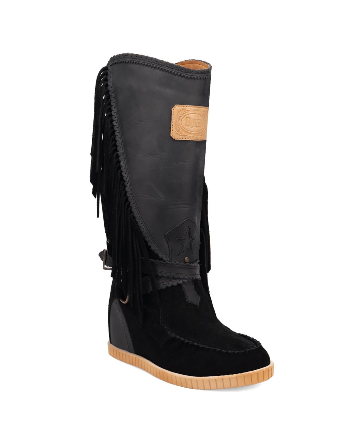 Click here for Dingo Womens Natchez Leather Boot - Black prices