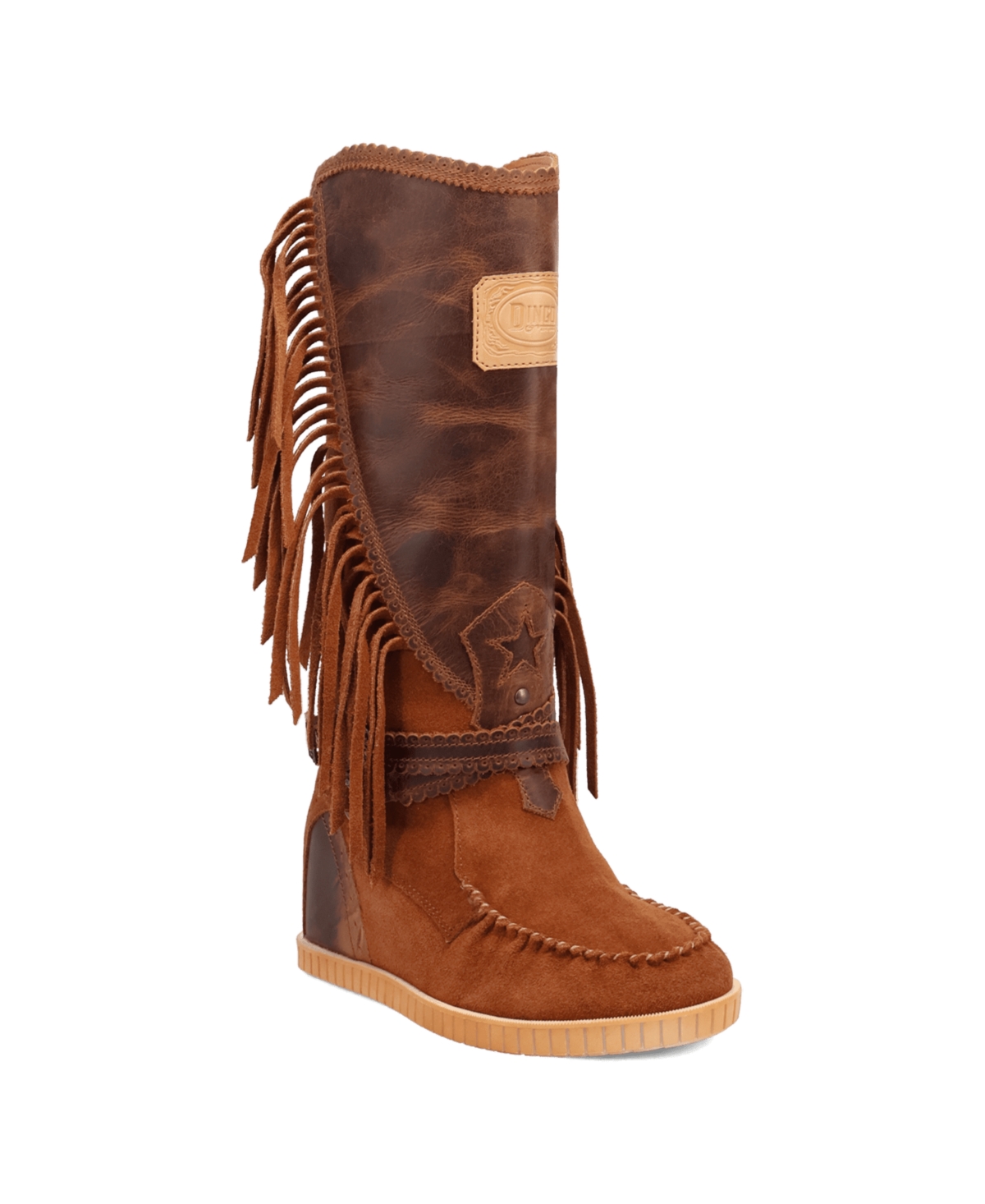 Click here for Dingo Womens Natchez Leather Boot - Brown prices
