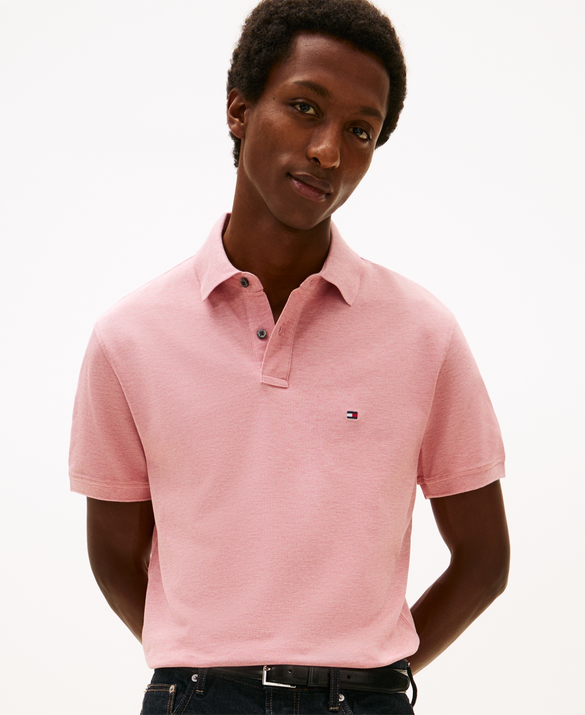 Click here for Tommy Hilfiger Mens 1985 Slim Fit Polo Shirt - Cam... prices