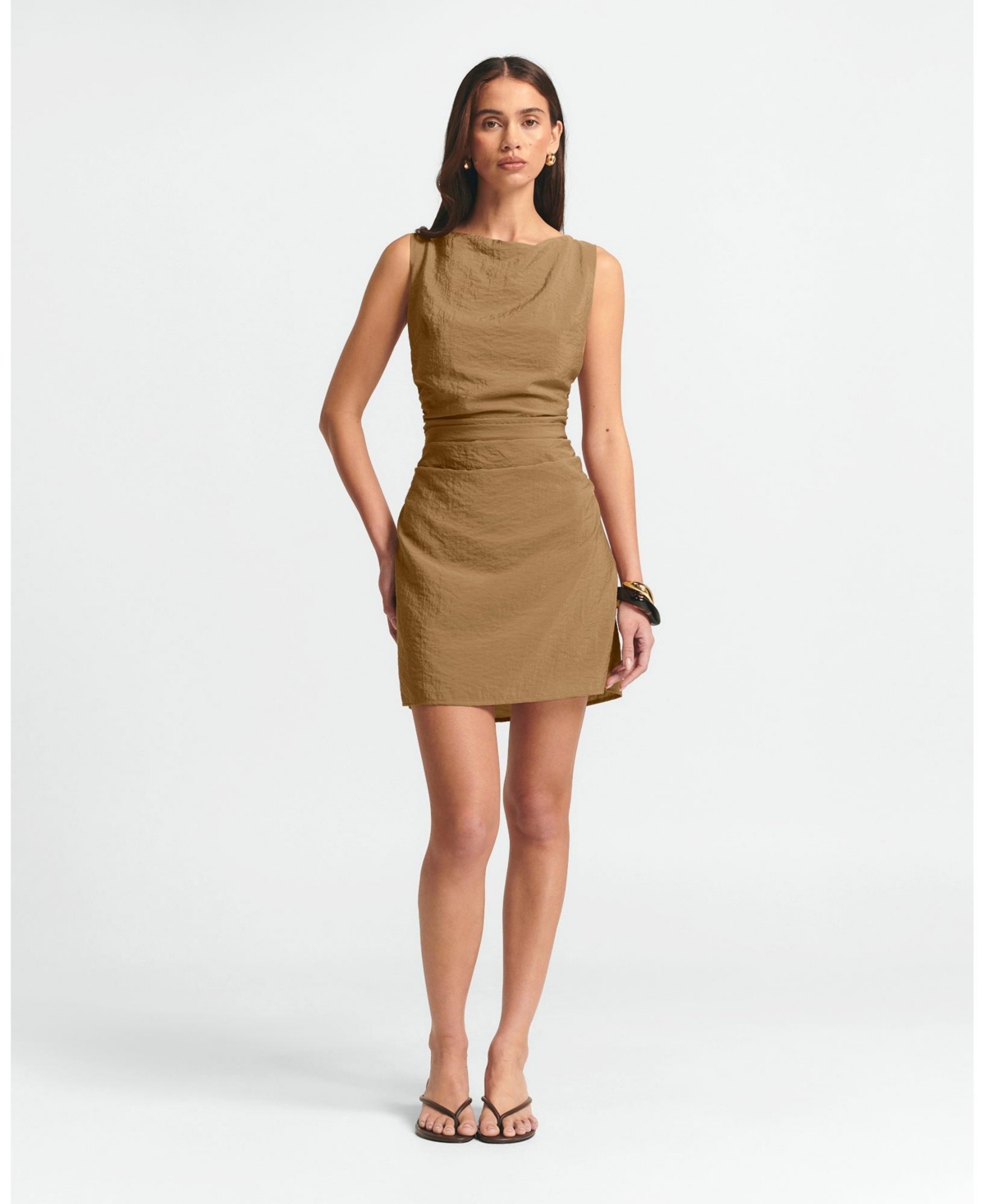 Click here for St Mrlo Womens Sara Mini Dress - Brown prices