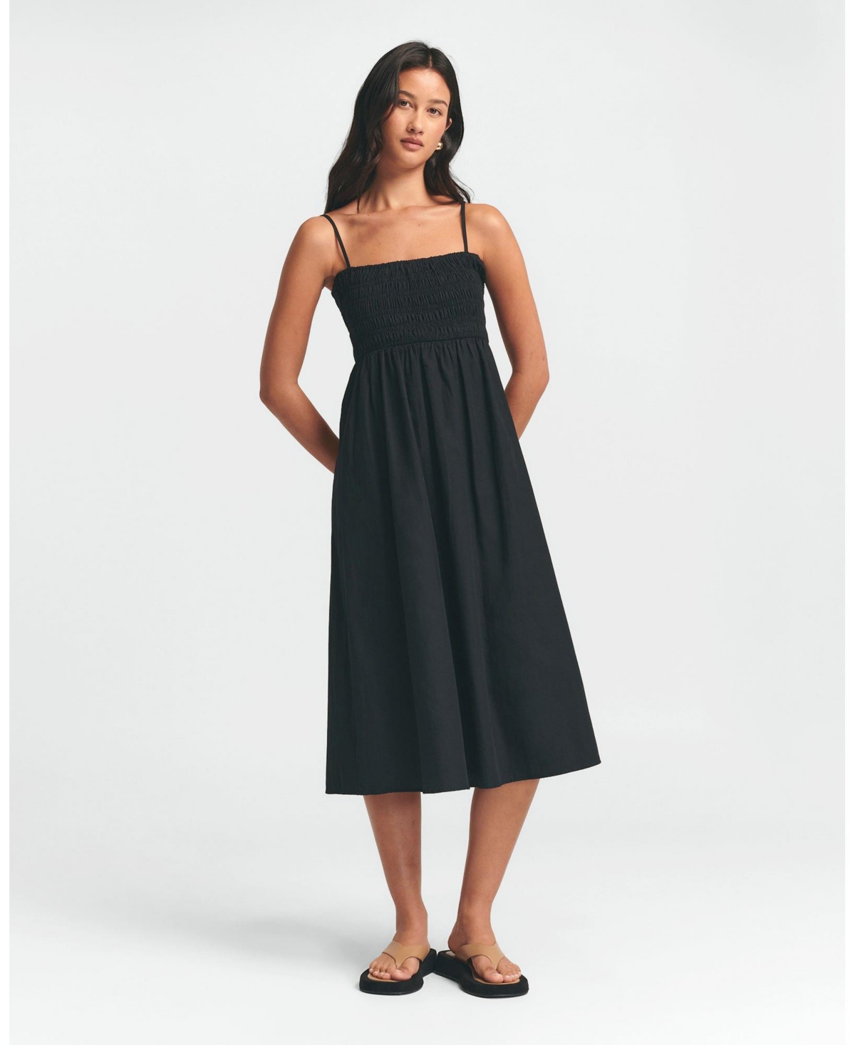 Click here for St Mrlo Womens Lexie Midi Dress - Black prices