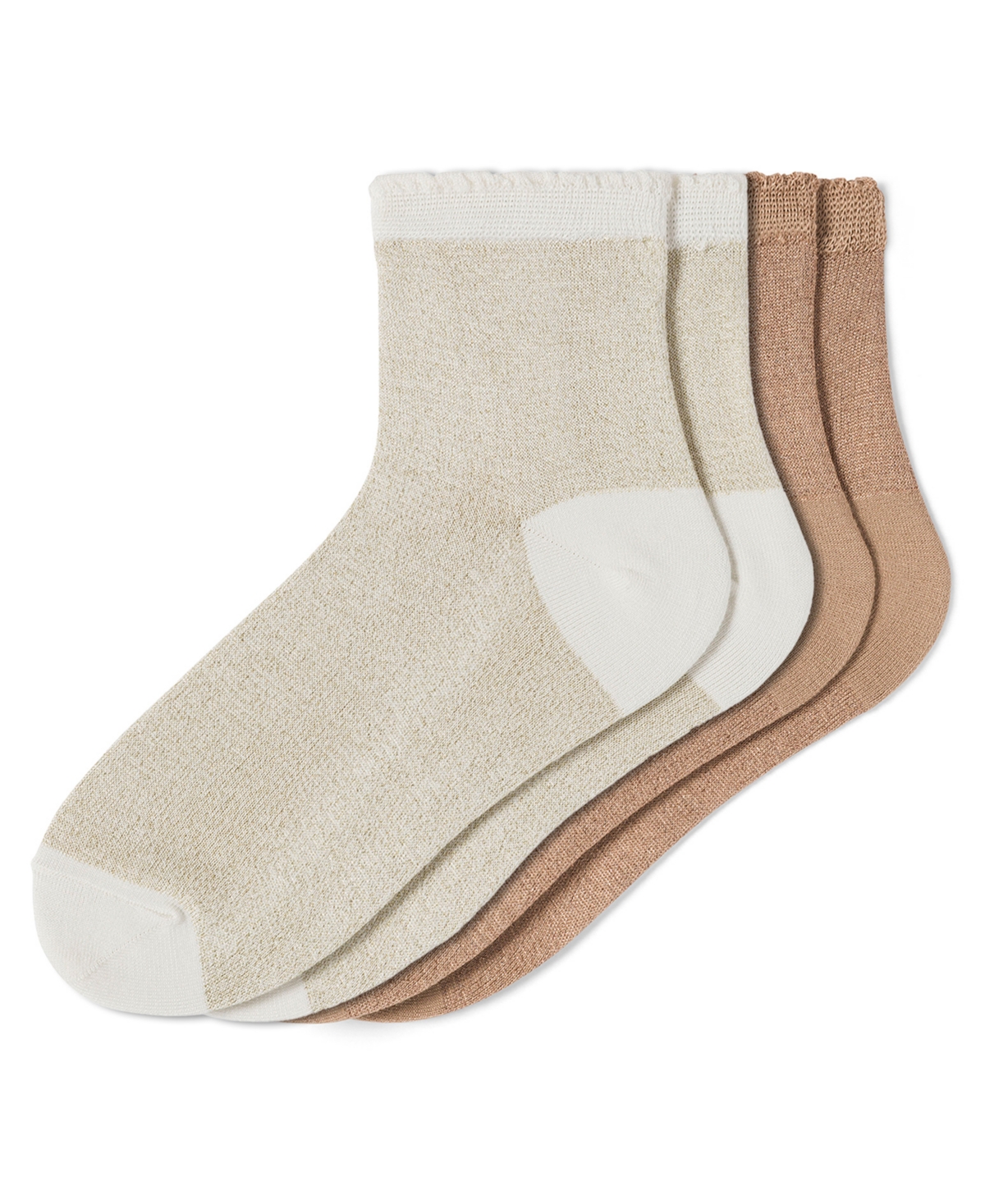 Click here for Hue Womens 2-Pack Metallic Bow Socks - Black/ivory... prices