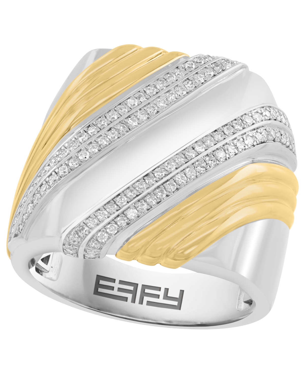 Click here for Effy Collection Mens Diamond (3/8 ct. t.w.) Ring i... prices