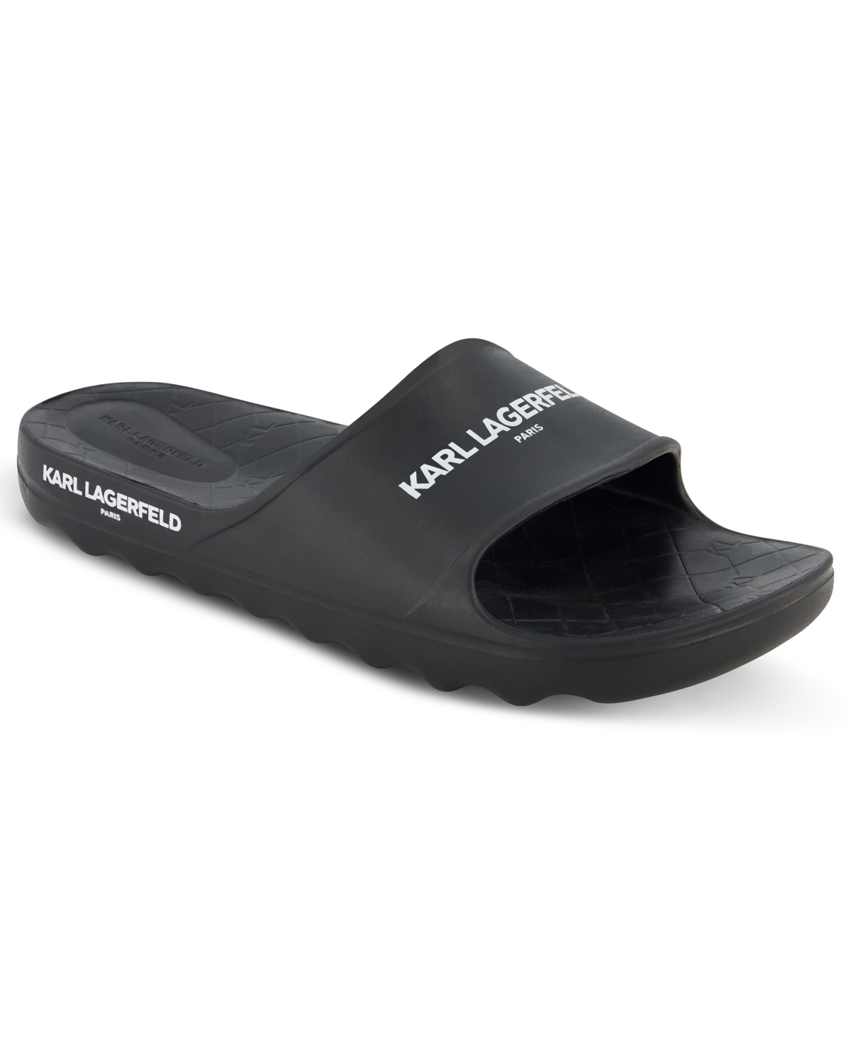 Click here for Karl Lagerfeld Paris Mens Karl Logo Print Slides -... prices