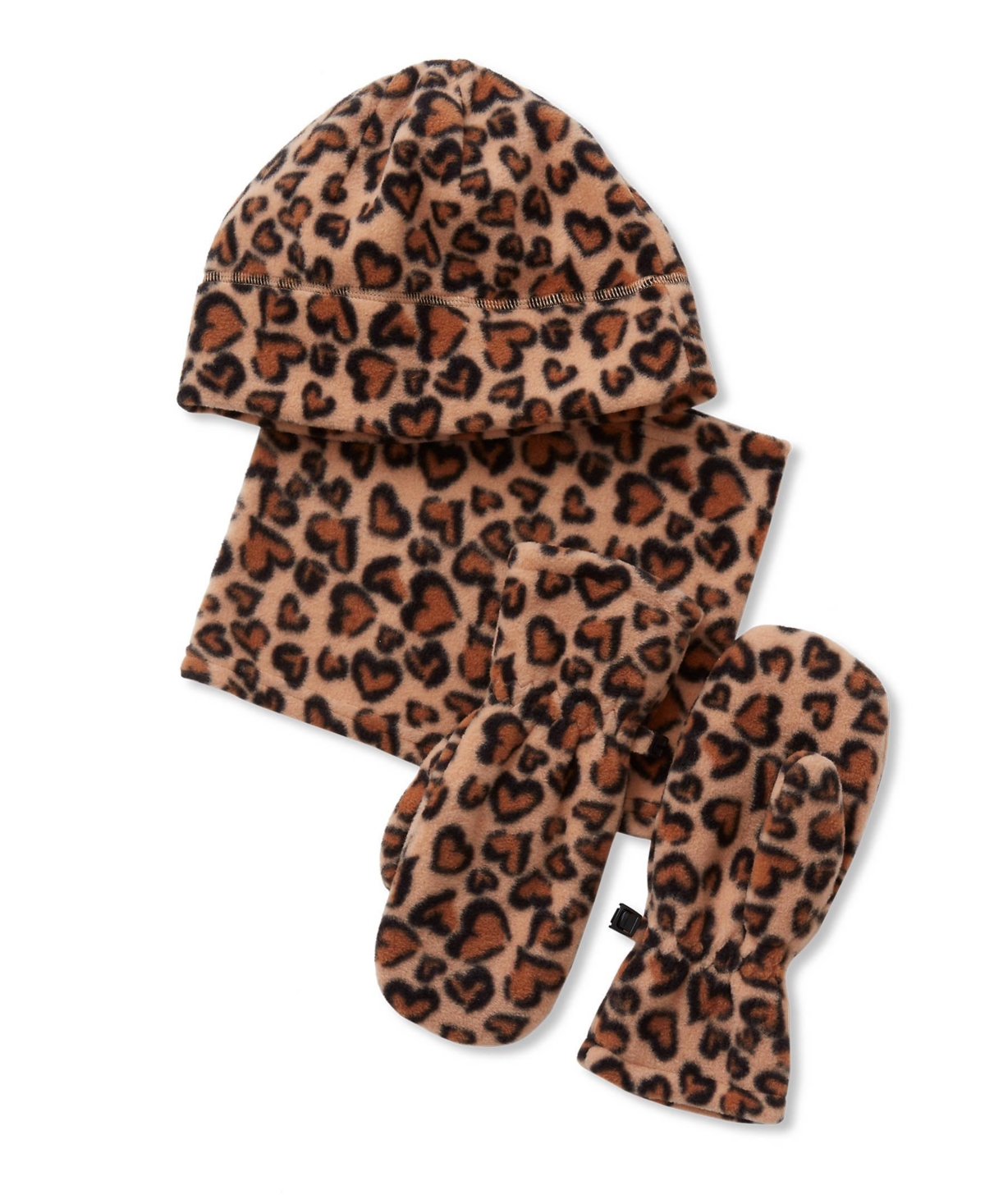 Click here for Lands End Kids Cozy Fleece Hat-Scarf-Gloves Set -... prices