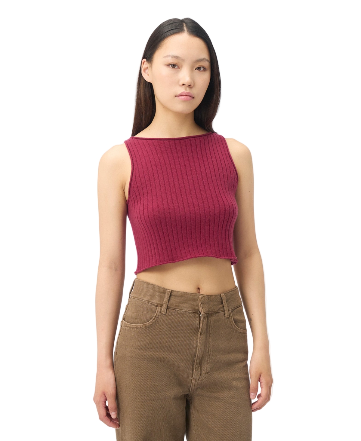 Click here for Gobi Cashmere Womens Cashmere Crop Top prices